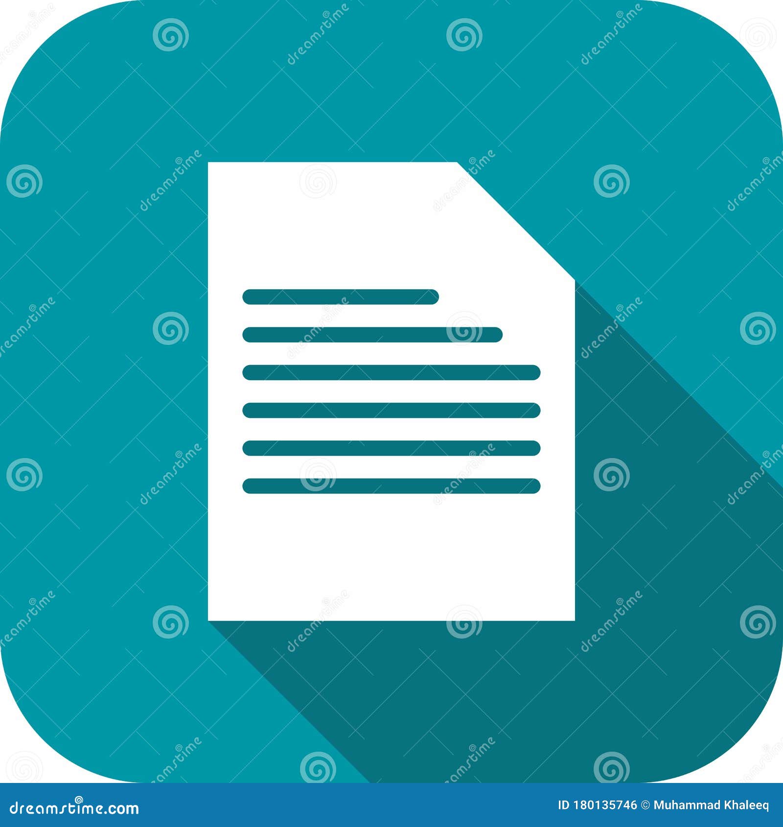 Illustration Document Icon for Personal and Commercial Use. Stock ...