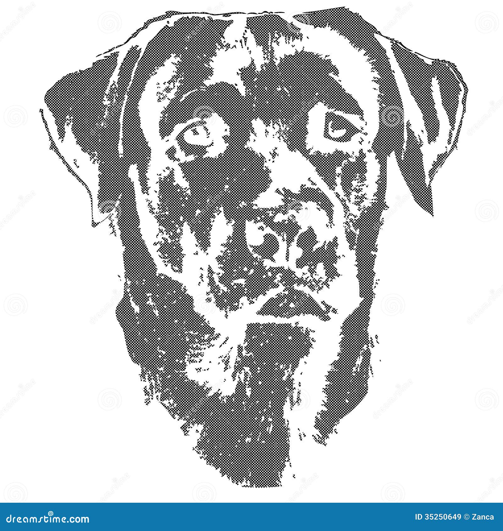 Dog Labrador Retriever Silhouette Outline Vector Illustration ...
