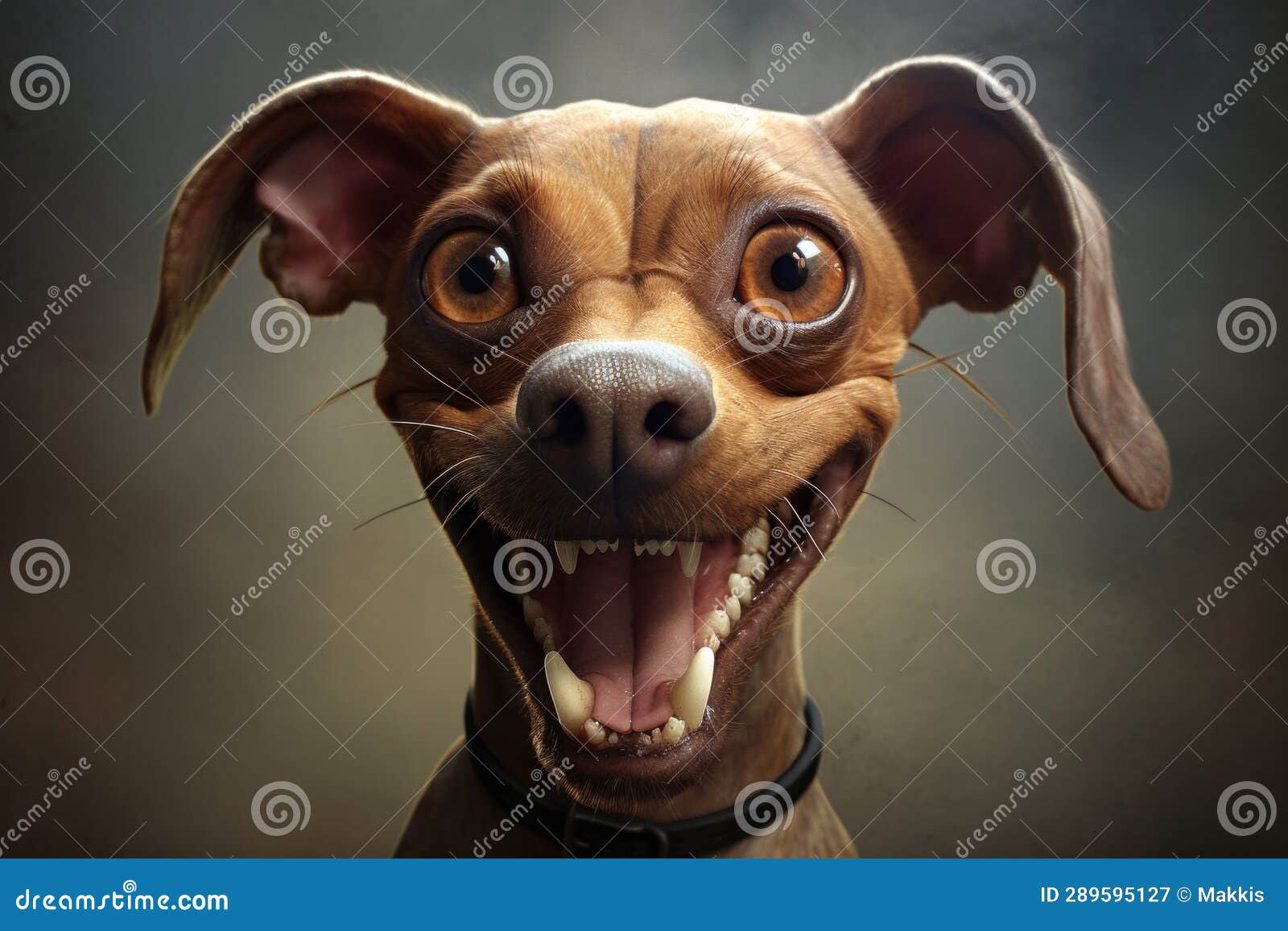 Illustration of a Dog with a Surprised Face Stock Illustration ...