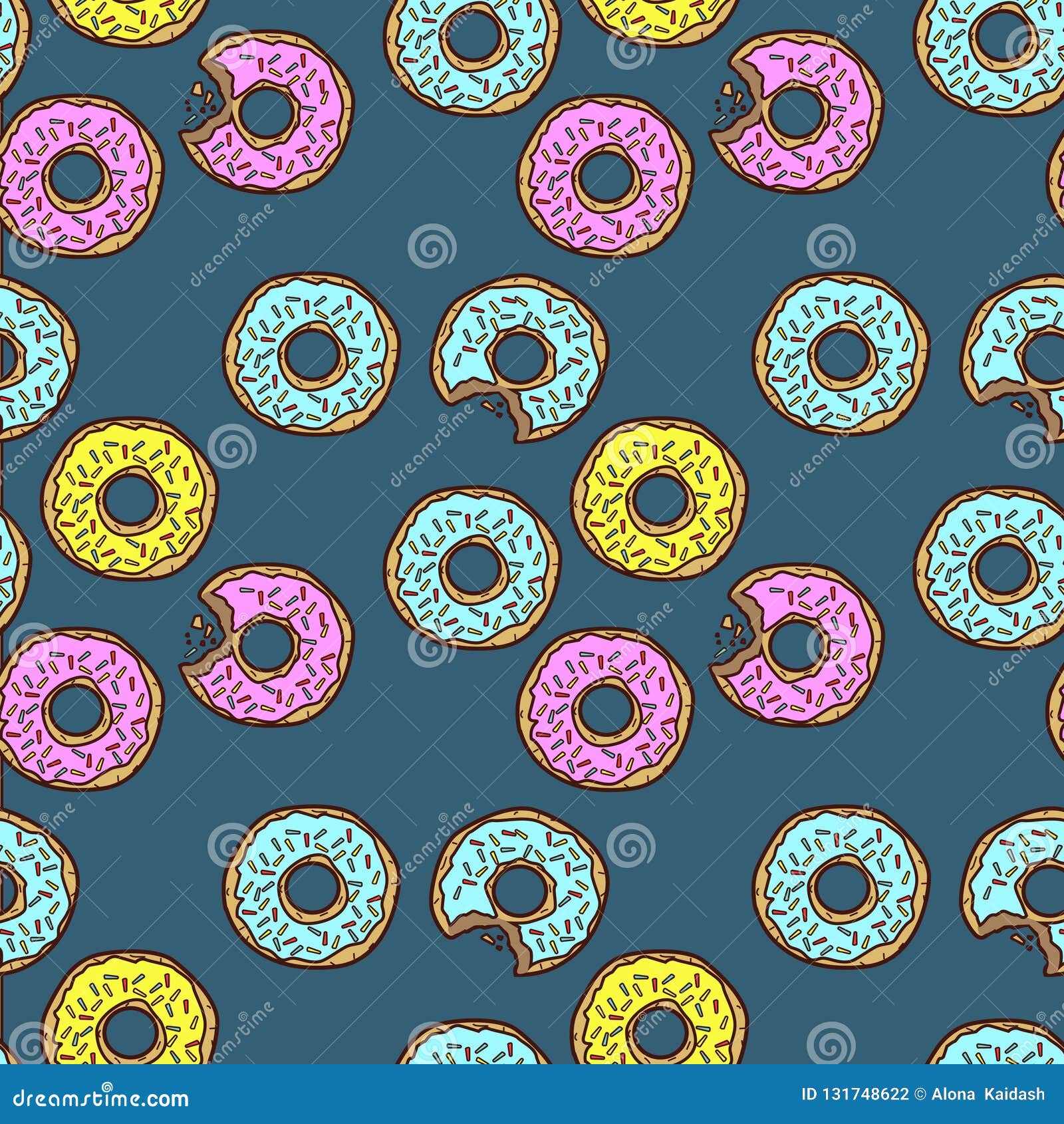 Illustration - Donut , Pattern. Stock Vector - Illustration of cruller ...