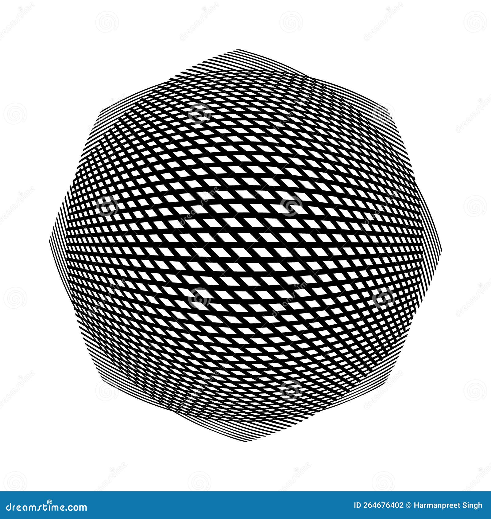 Illustration Of The Dots - Optical Illusion On Transparent Background ...