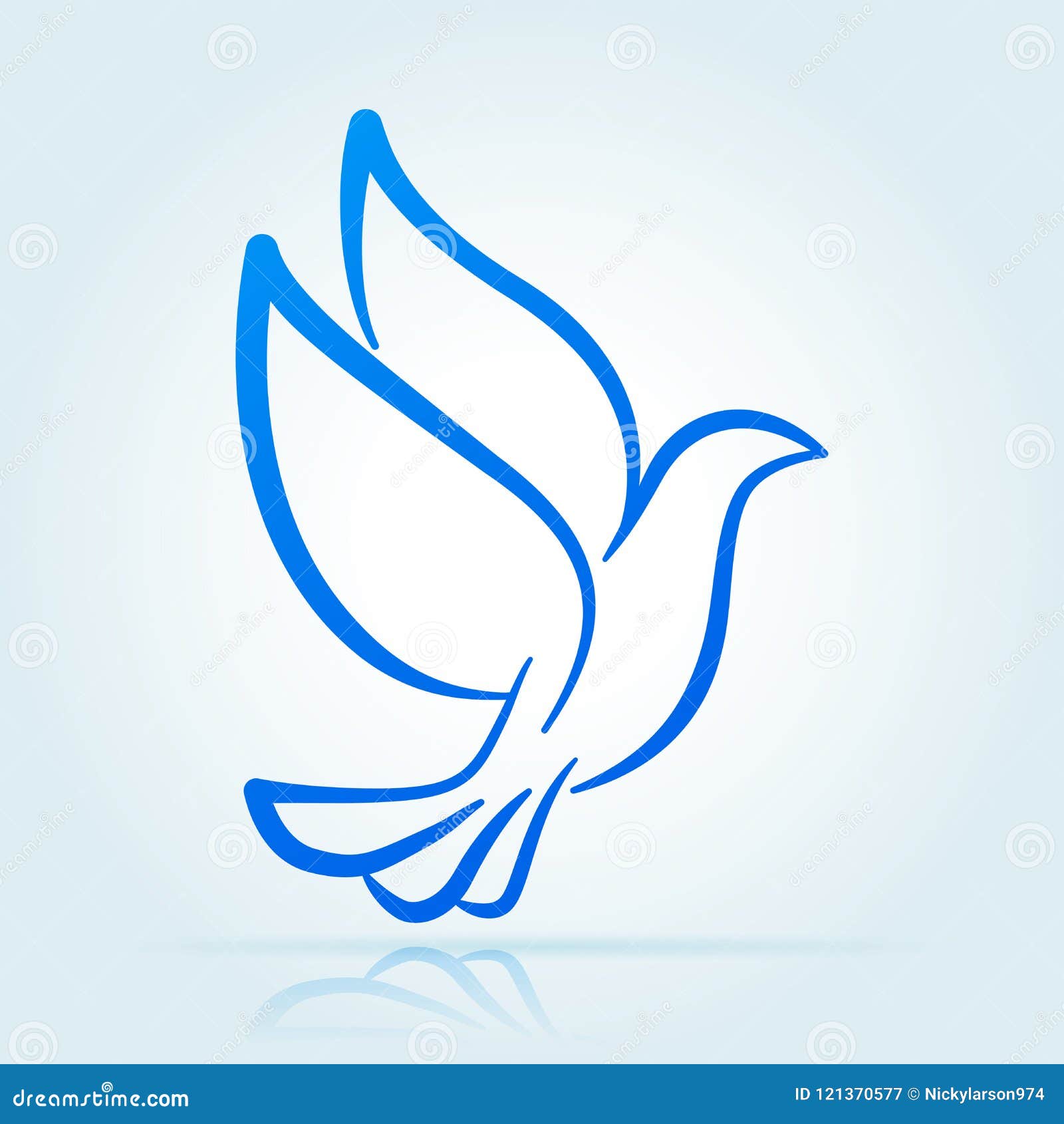 Dove Design on White Background Stock Vector - Illustration of pigeon ...