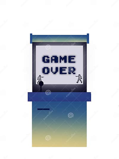 Illustration Drawing Arcade Game Elements Stock Illustration ...