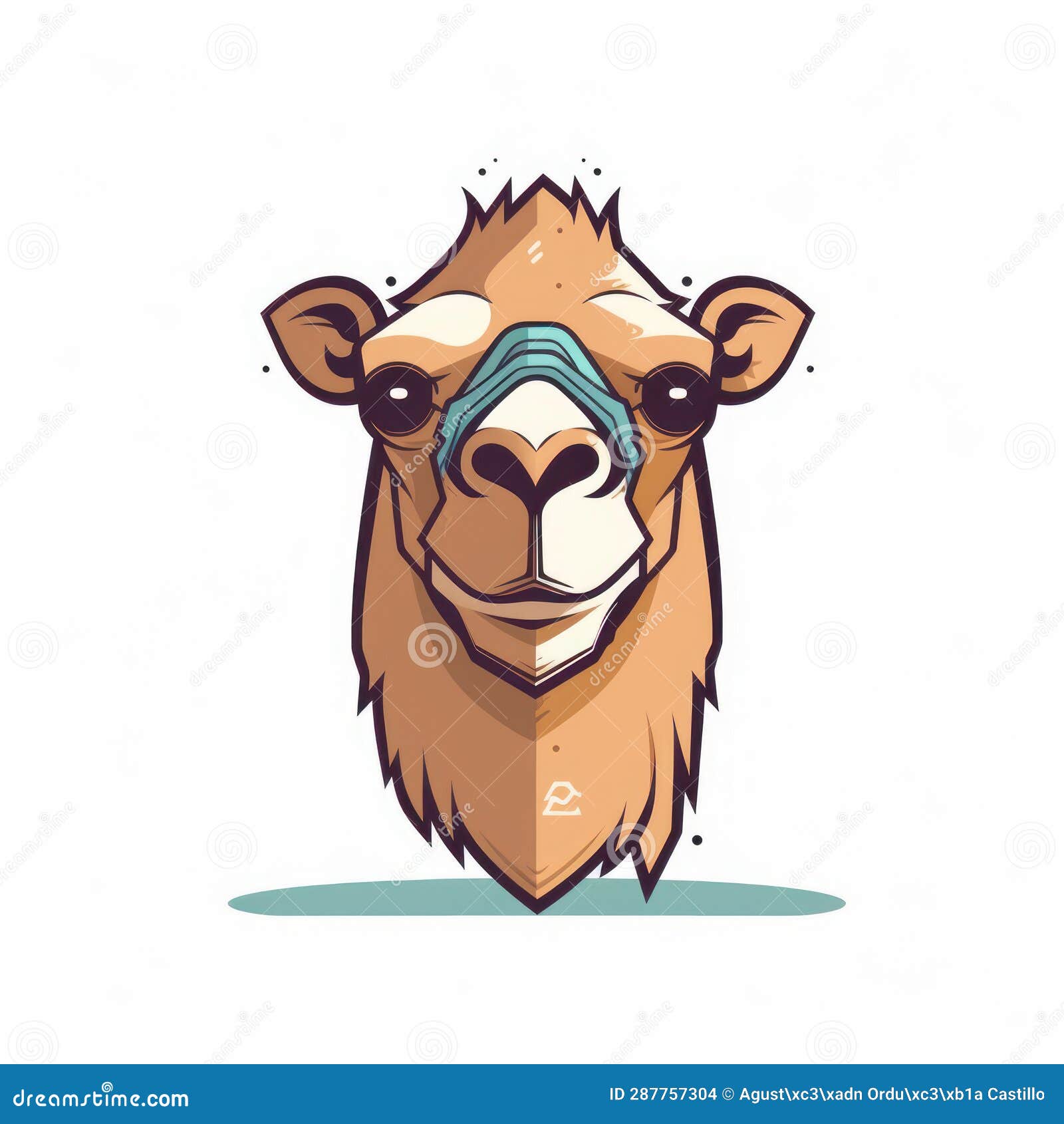 Illustration of a Drawing of a Dromedary Camel. Stock Illustration ...
