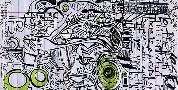 Illustration Drawing and Random Notes Scribbles and Thoughts Stock ...