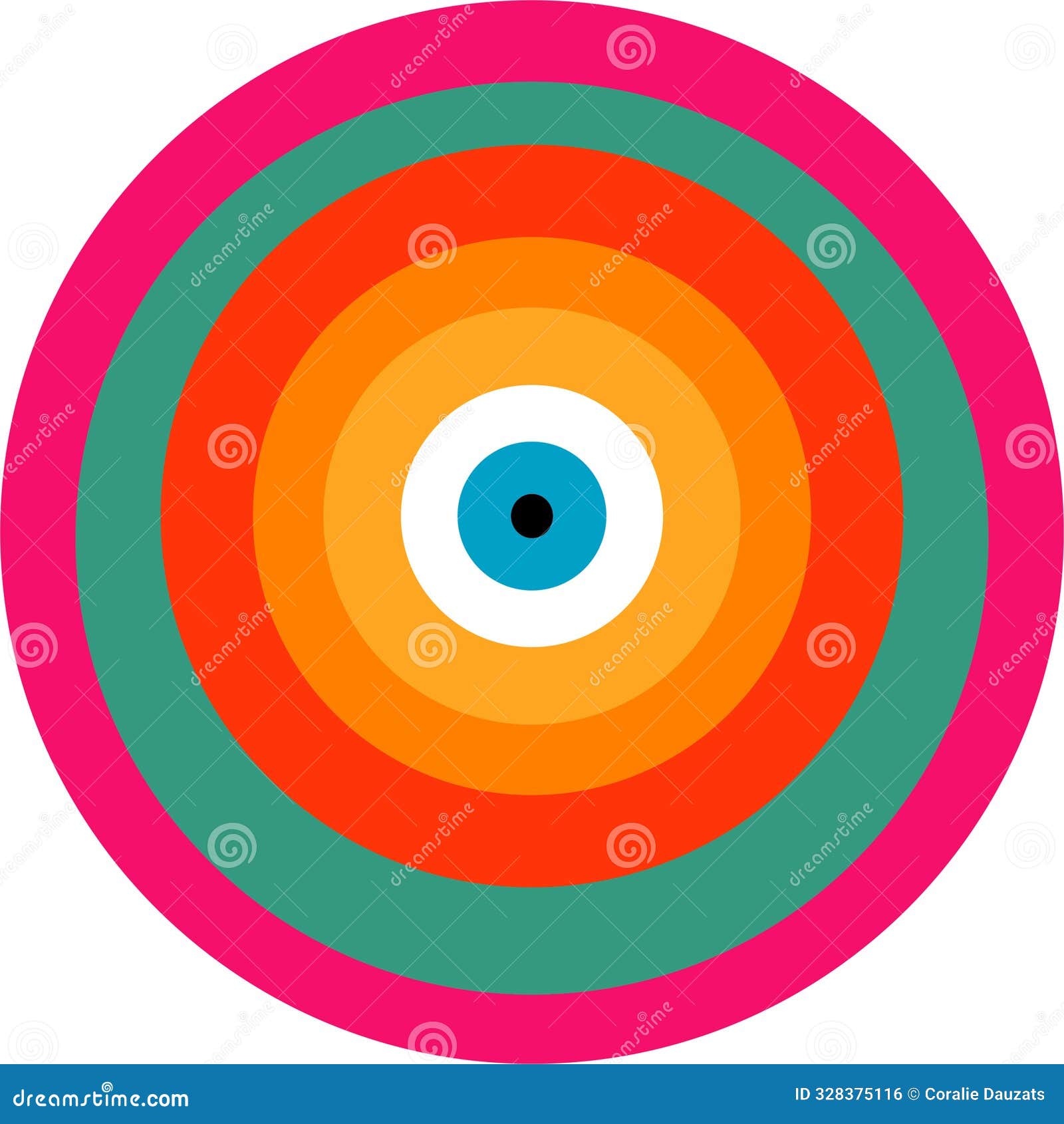 Several Circles With Interesting Color Degradation Background Stock ...