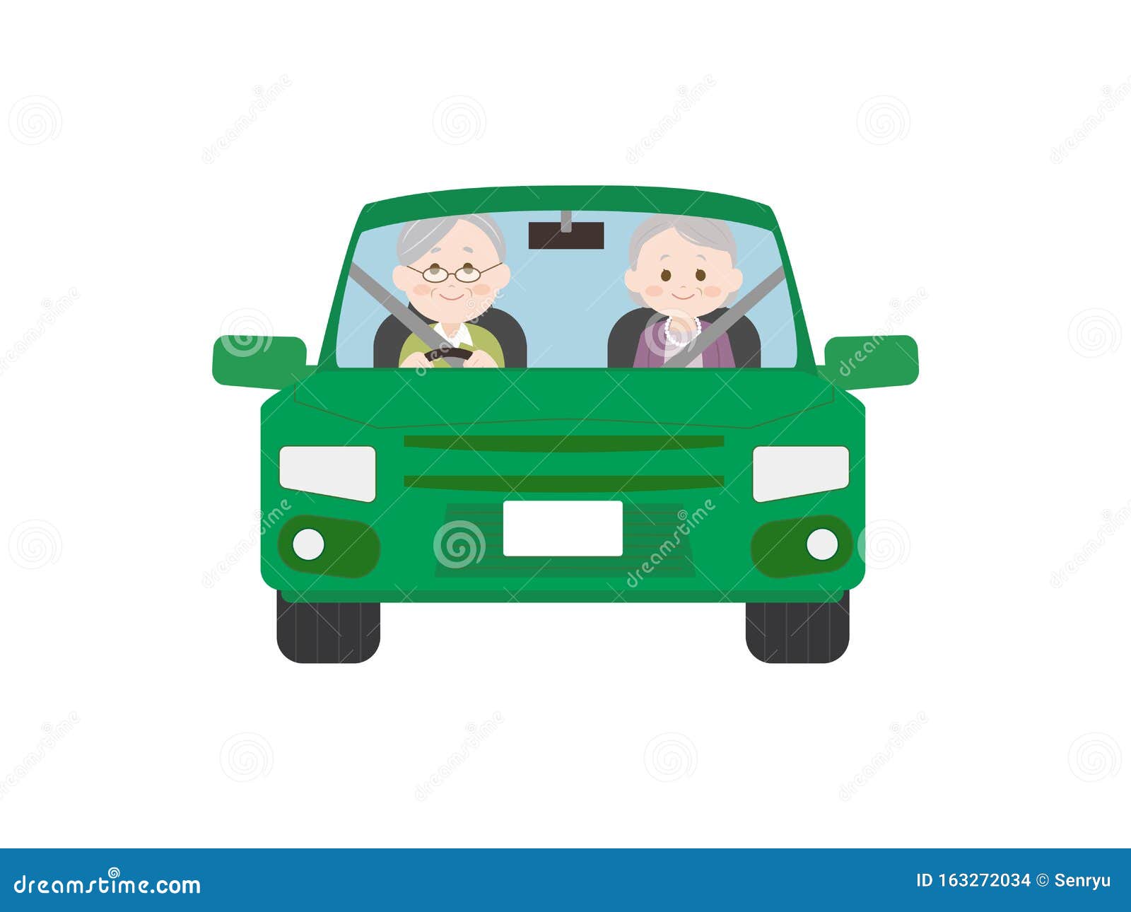 Driving old man1 stock vector. Illustration of senior - 163272034