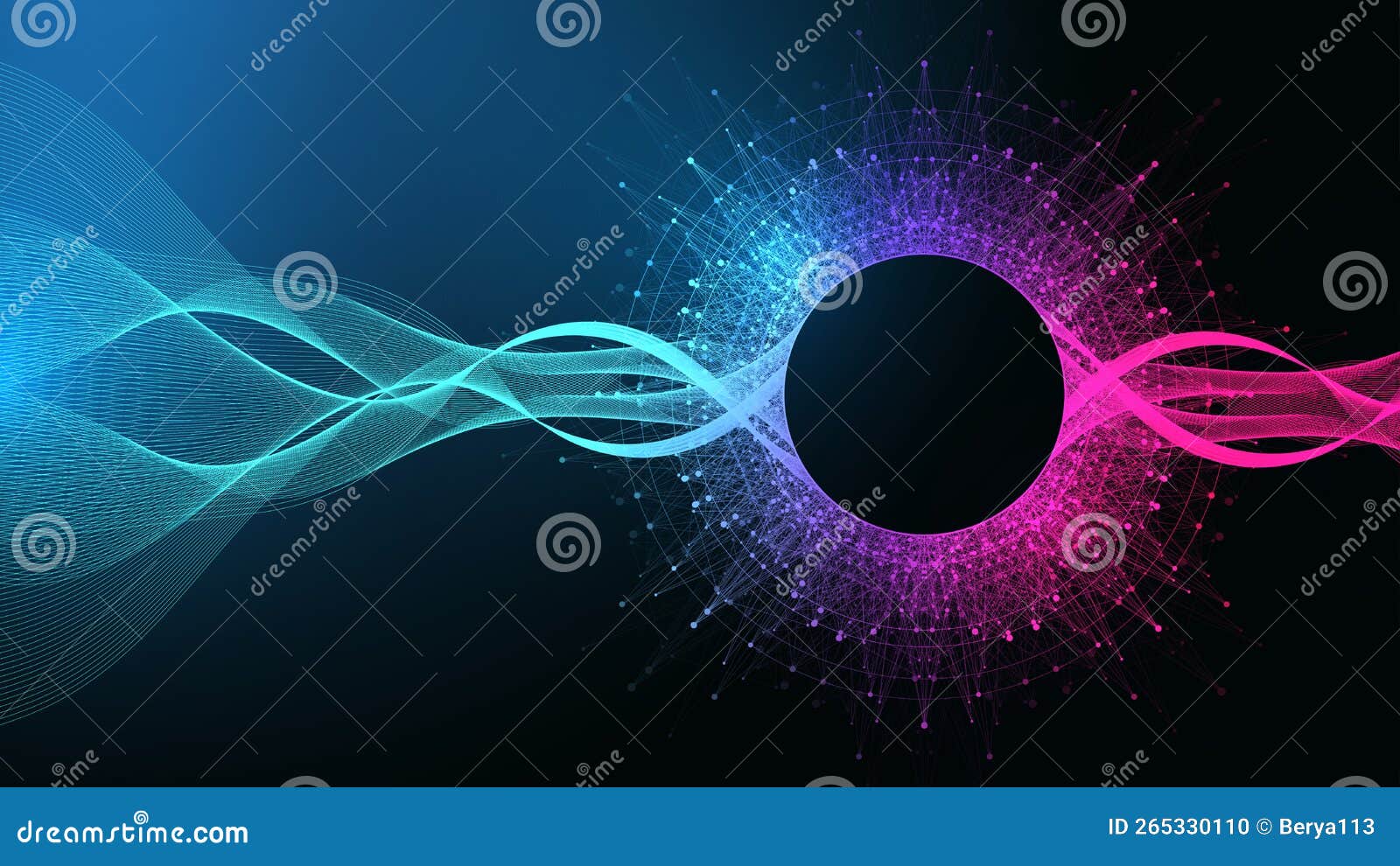 Illustration Du Concept D'informatique Quantique. Intelligence ...