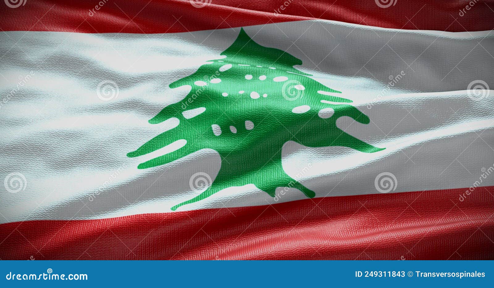 Illustration Du Drapeau National Du Liban. Symbole Du Pays Illustration ...