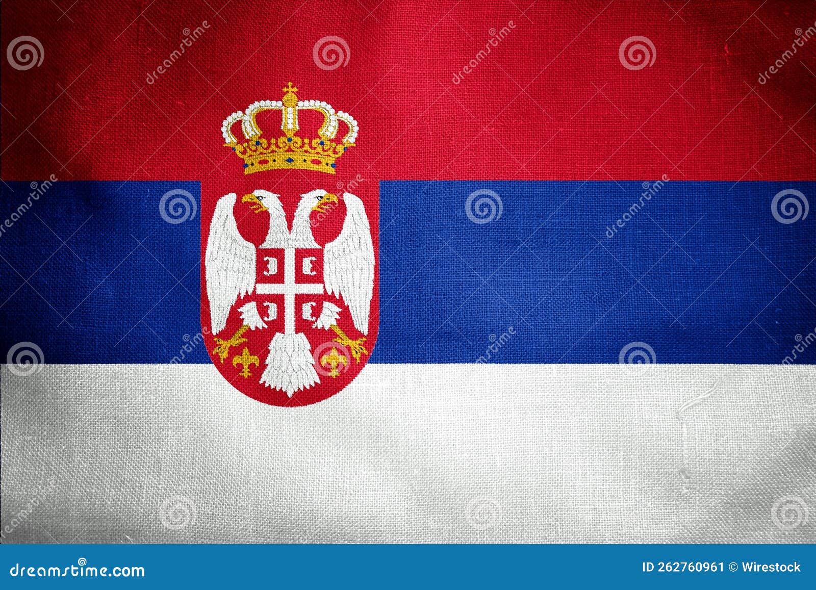 Illustration Du Drapeau Serbe Image stock - Image du couleur ...
