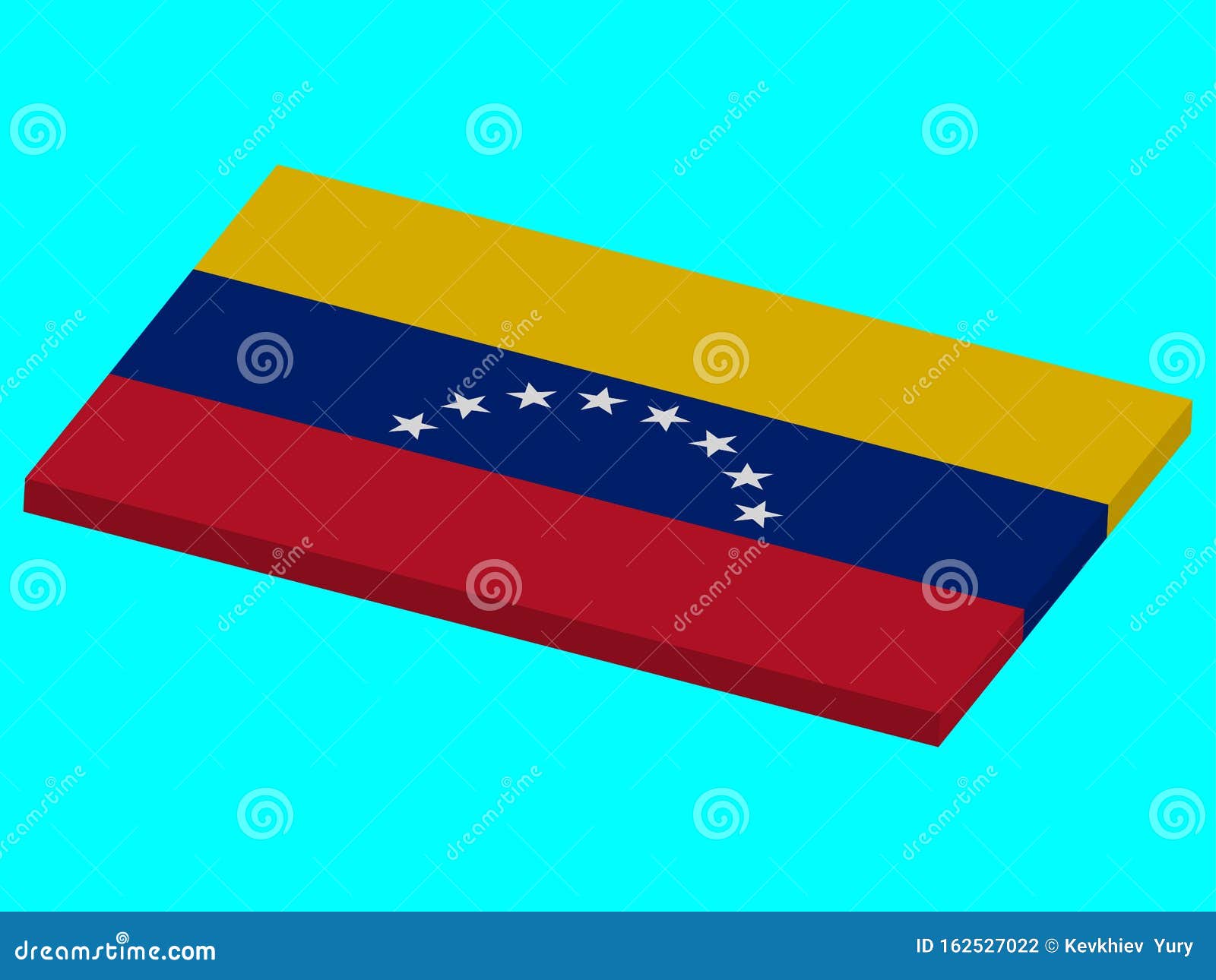 Illustration Du Drapeau Du Venezuela 3D Vector Eps 10 Illustration de ...