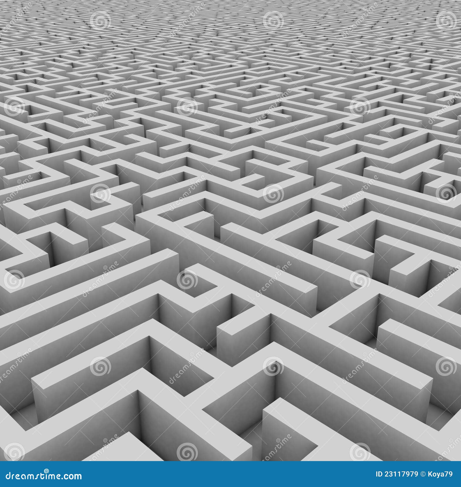 Illustration Du Labyrinthe 3d Illustration Stock - Illustration du ...