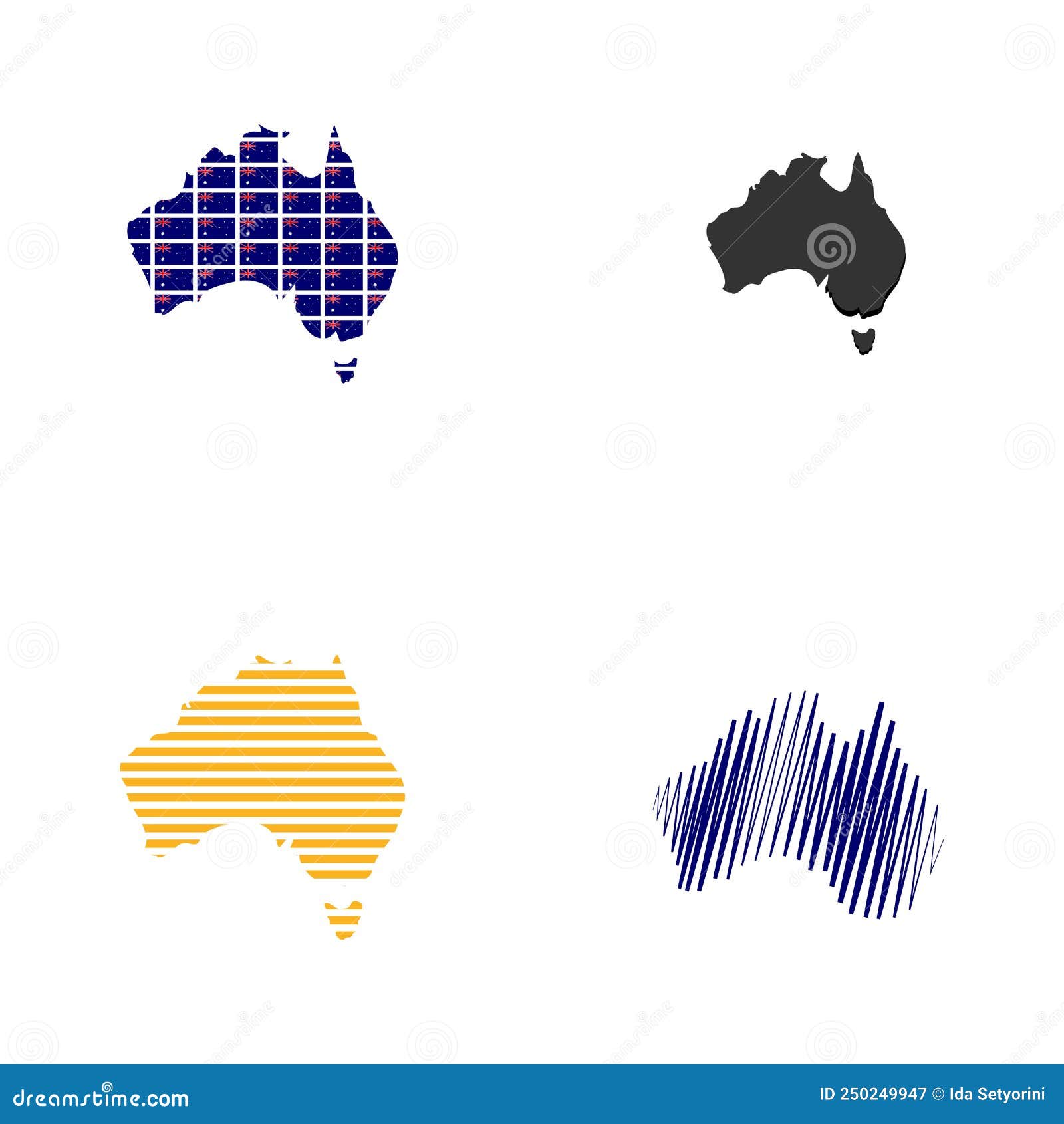 Illustration Du Logo De La Carte Australienne Illustration Stock ...