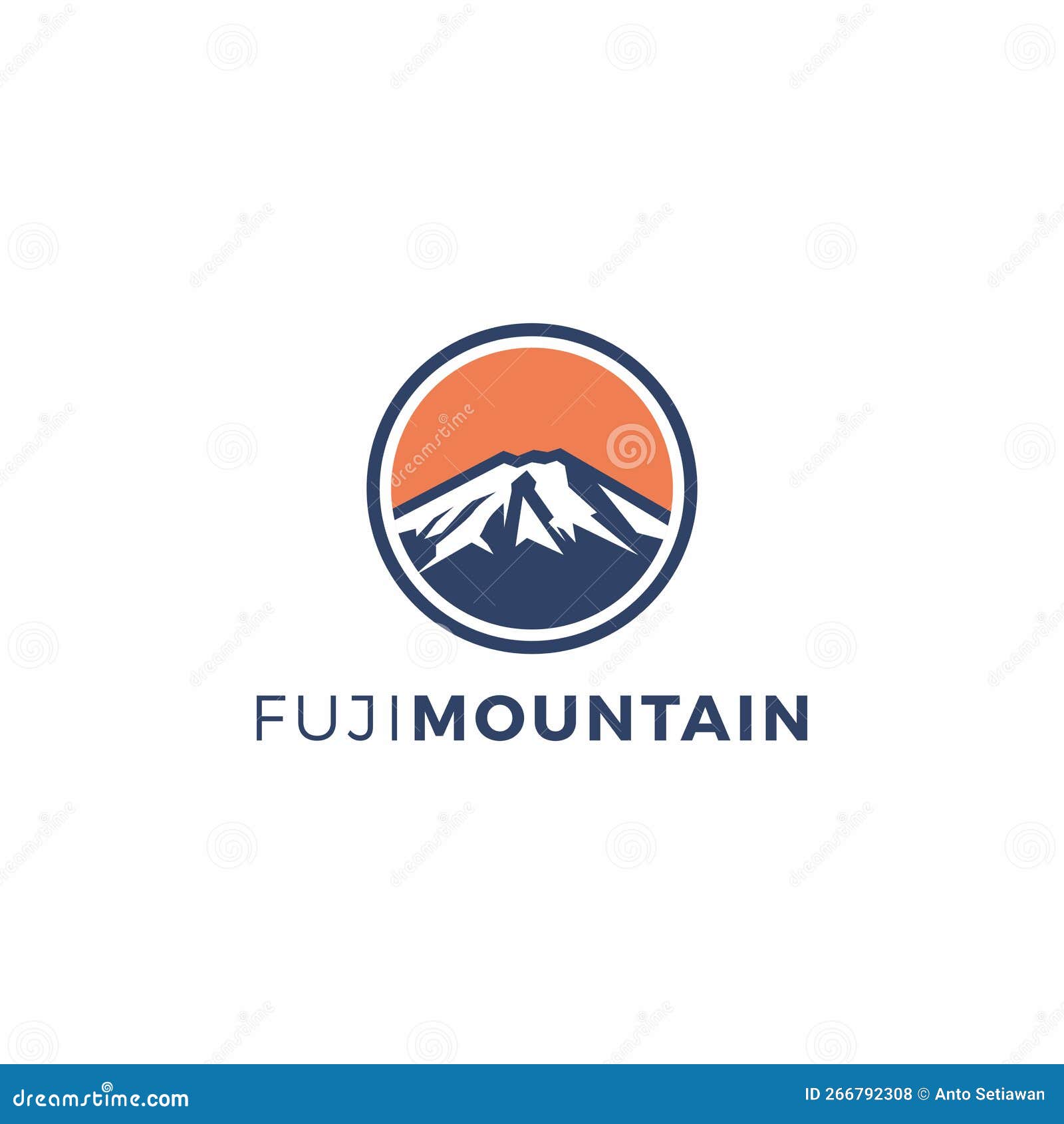 Illustration du logo fuji illustration de vecteur. Illustration du ...