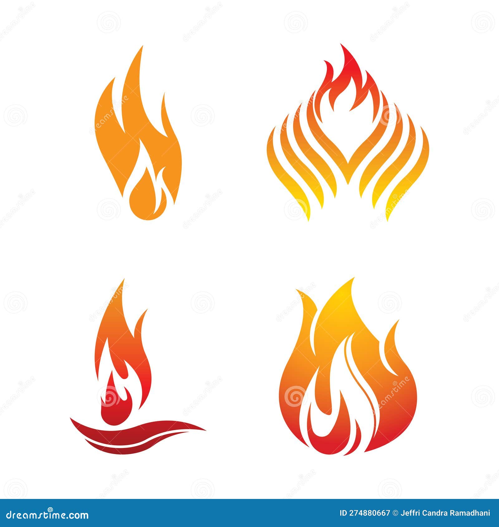 Illustration Du Logo Incendie Et Symbole D'incendie Illustration de ...