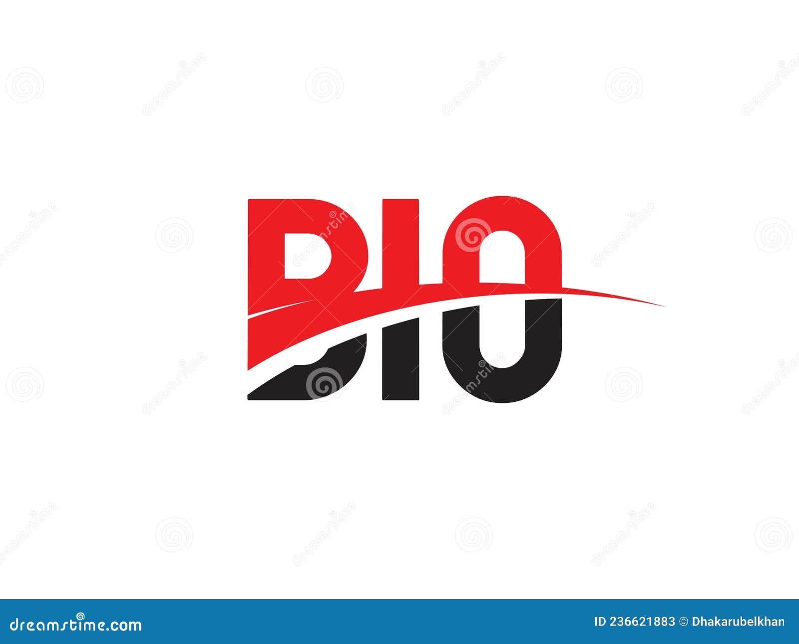 Illustration Du Logo Initial De La Lettre Bio Illustration de Vecteur ...