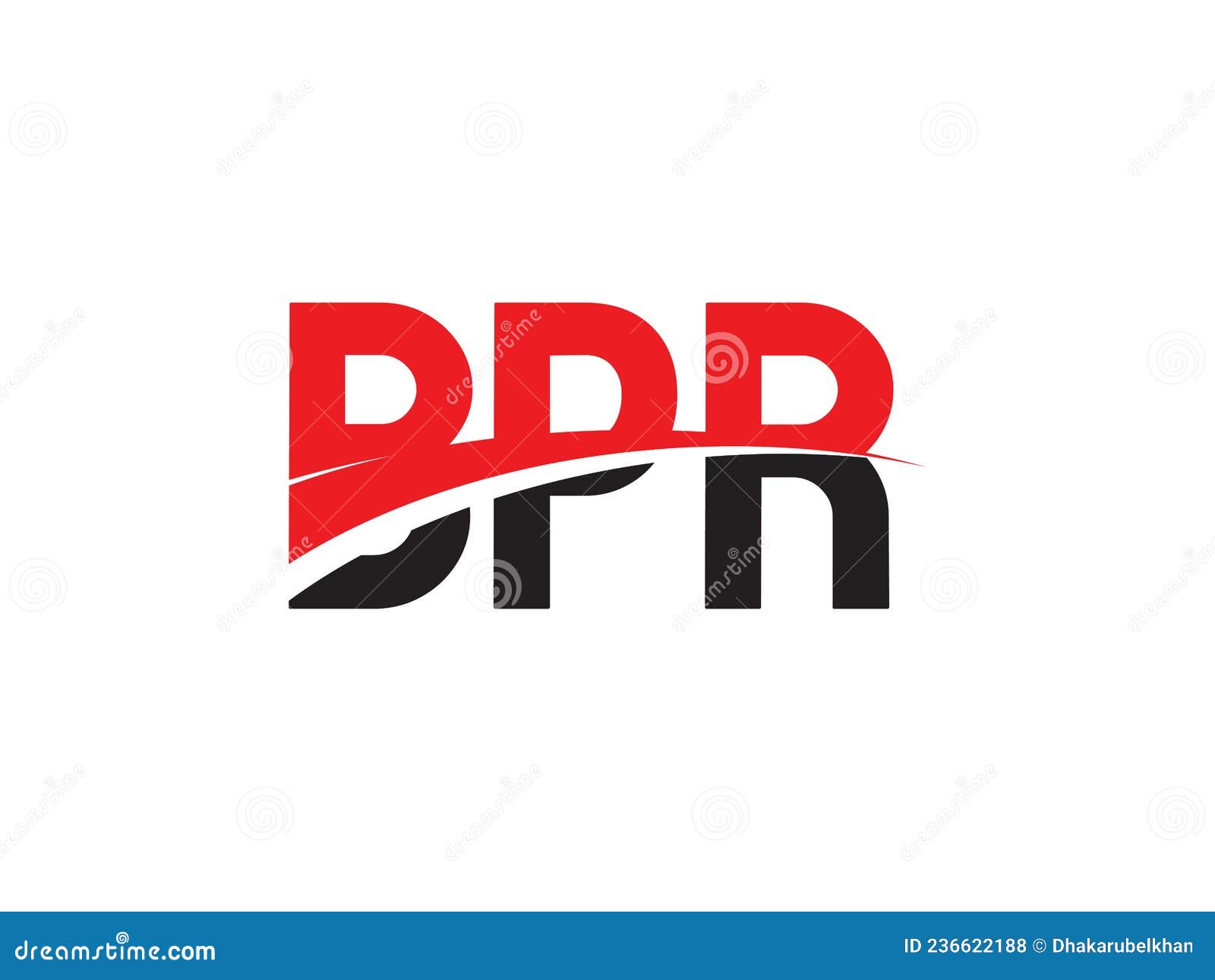 Illustration Du Logo Initial De La Lettre Bpr Illustration de Vecteur ...