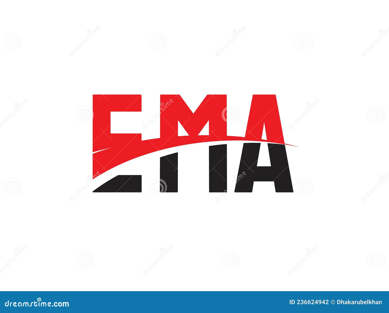 Illustration Du Logo Initial De La Lettre Ema Illustration de Vecteur ...