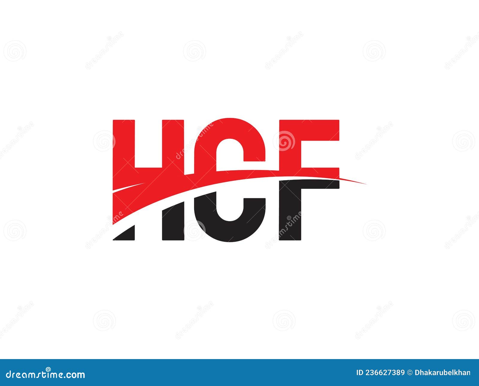 Illustration Du Logo Initial De La Lettre Hcf Illustration de Vecteur ...