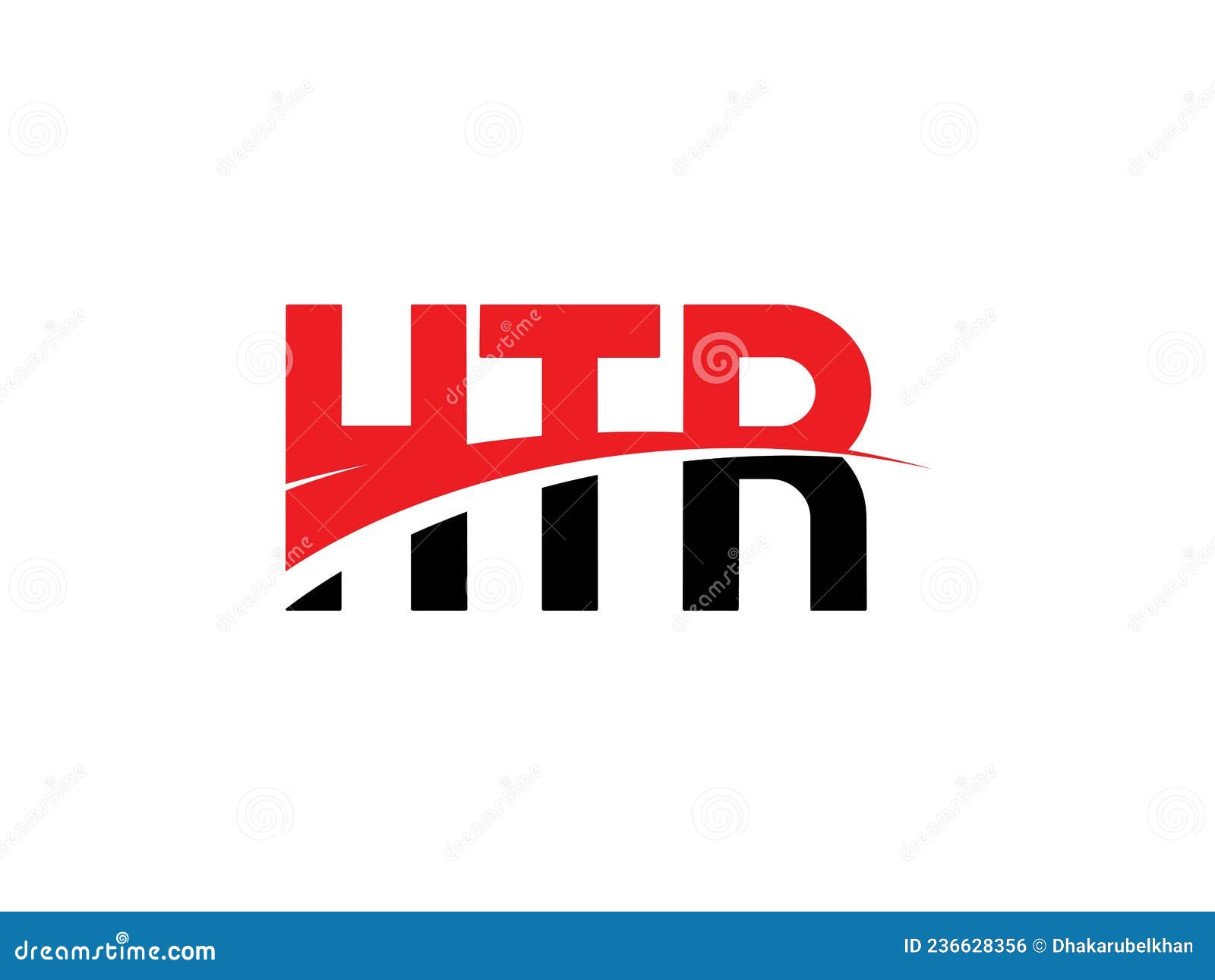 Illustration Du Logo Initial De La Lettre Htr Illustration de Vecteur ...