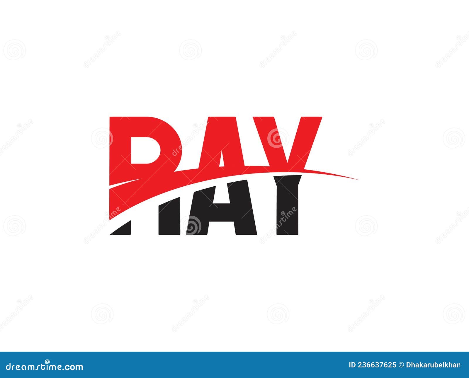 Illustration Du Logo Initial De La Lettre De Rayon Illustration de ...