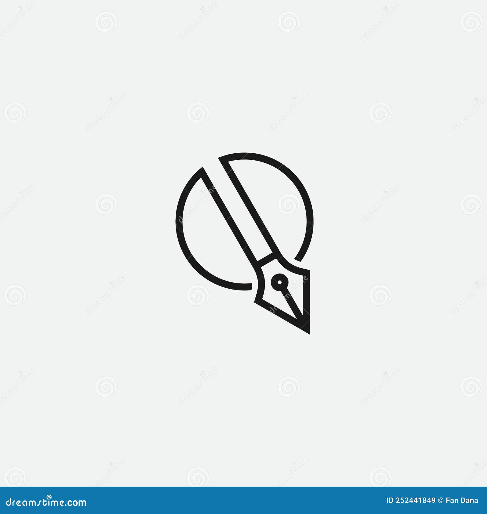 Illustration Du Logo Du Stylo Illustration de Vecteur - Illustration du ...