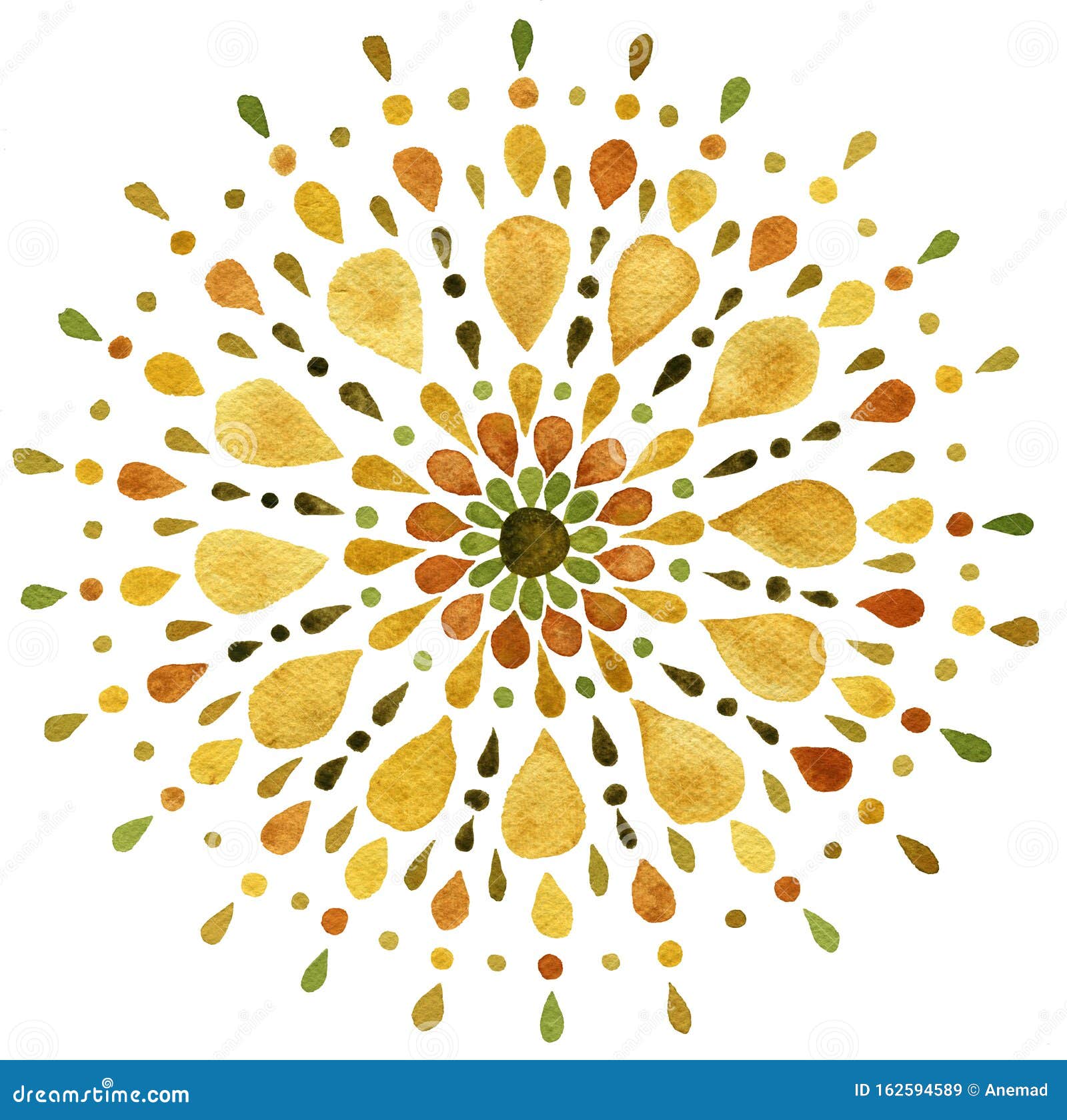 Illustration Du Mandala D'automne Illustration Stock - Illustration du ...