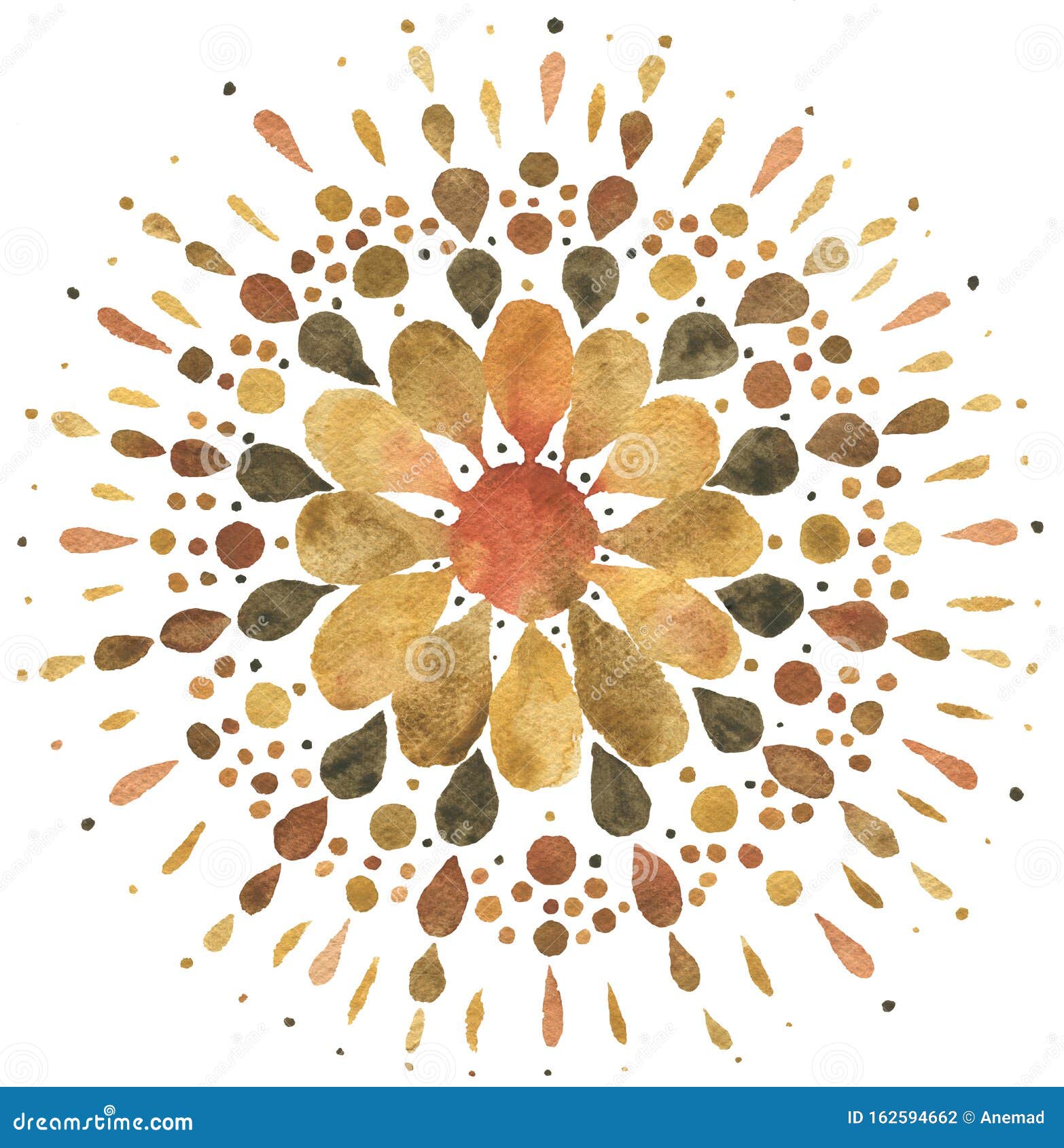 Illustration Du Mandala D'automne Illustration Stock - Illustration du ...