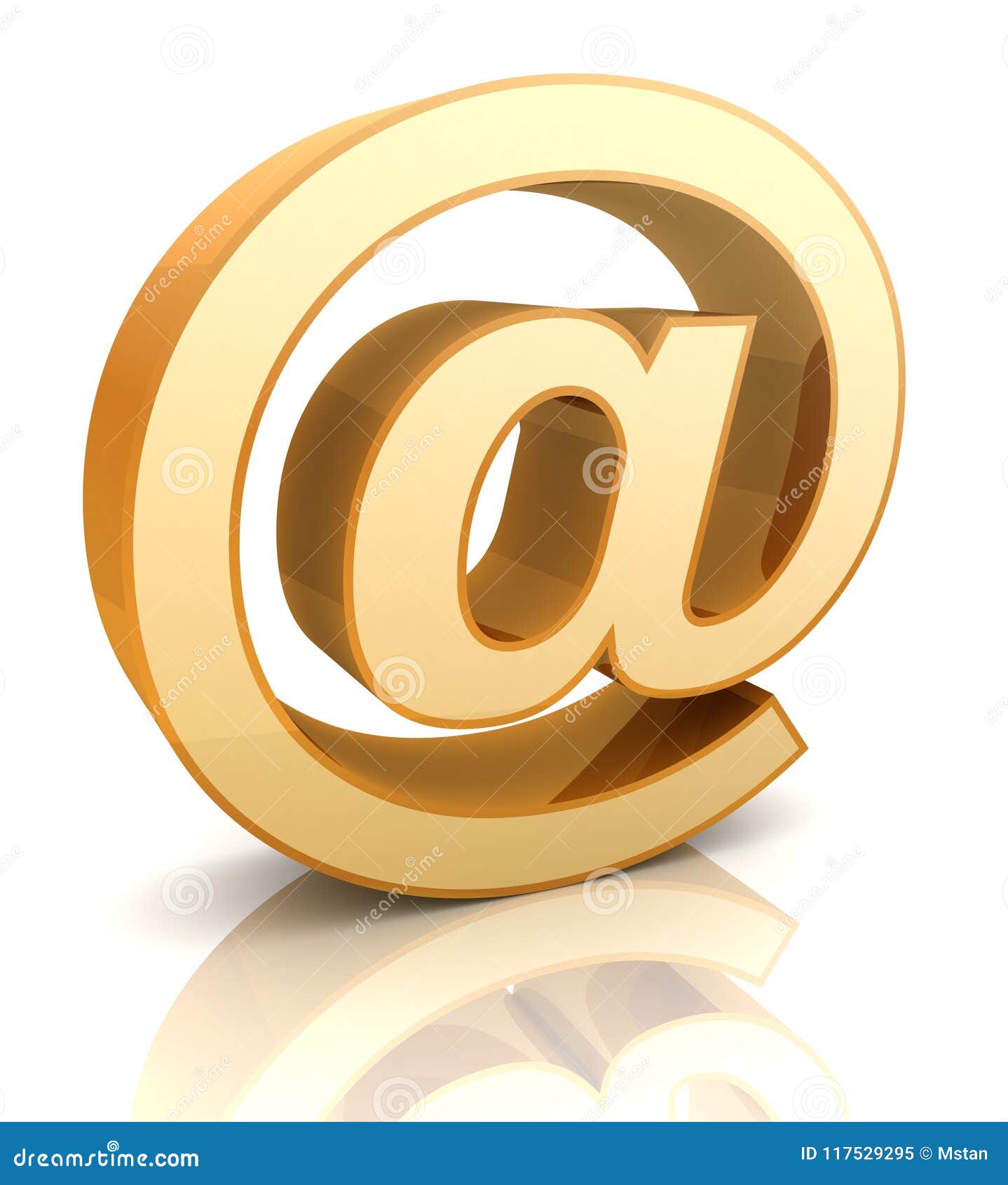 Illustration Du Signe 3d D'email D'isolement Illustration Stock ...