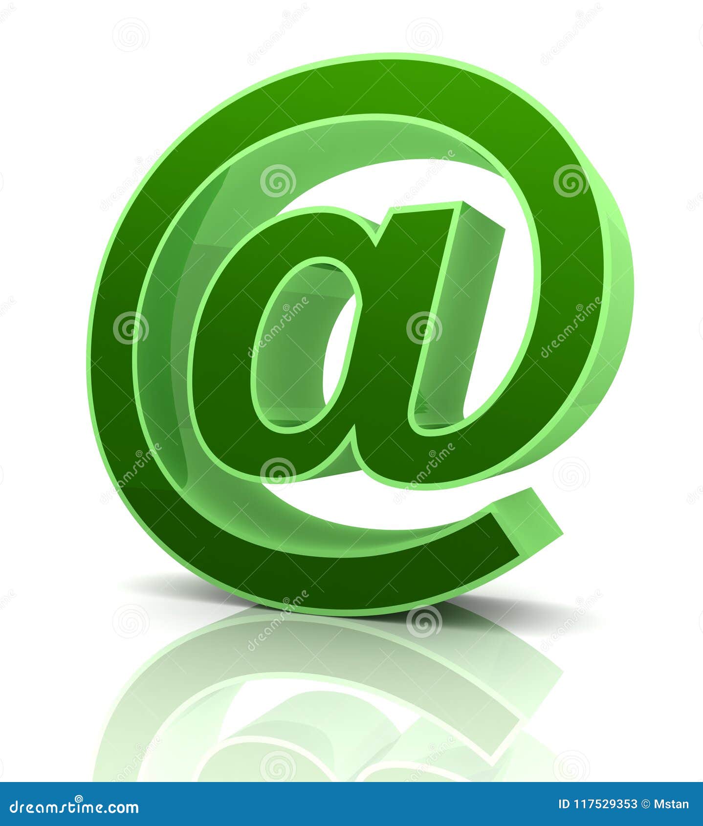 Illustration Du Signe 3d D'email D'isolement Illustration Stock ...