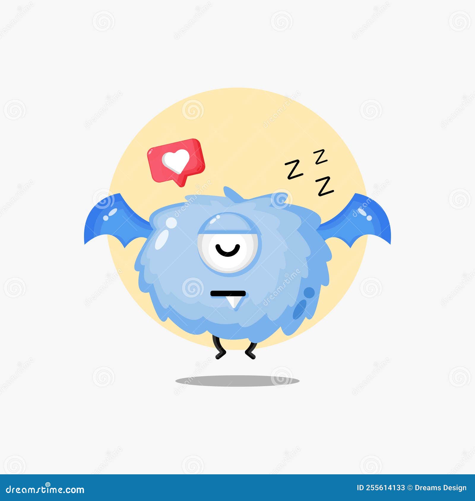 Illustration Du Sommeil Monstre Mignon Illustration de Vecteur ...