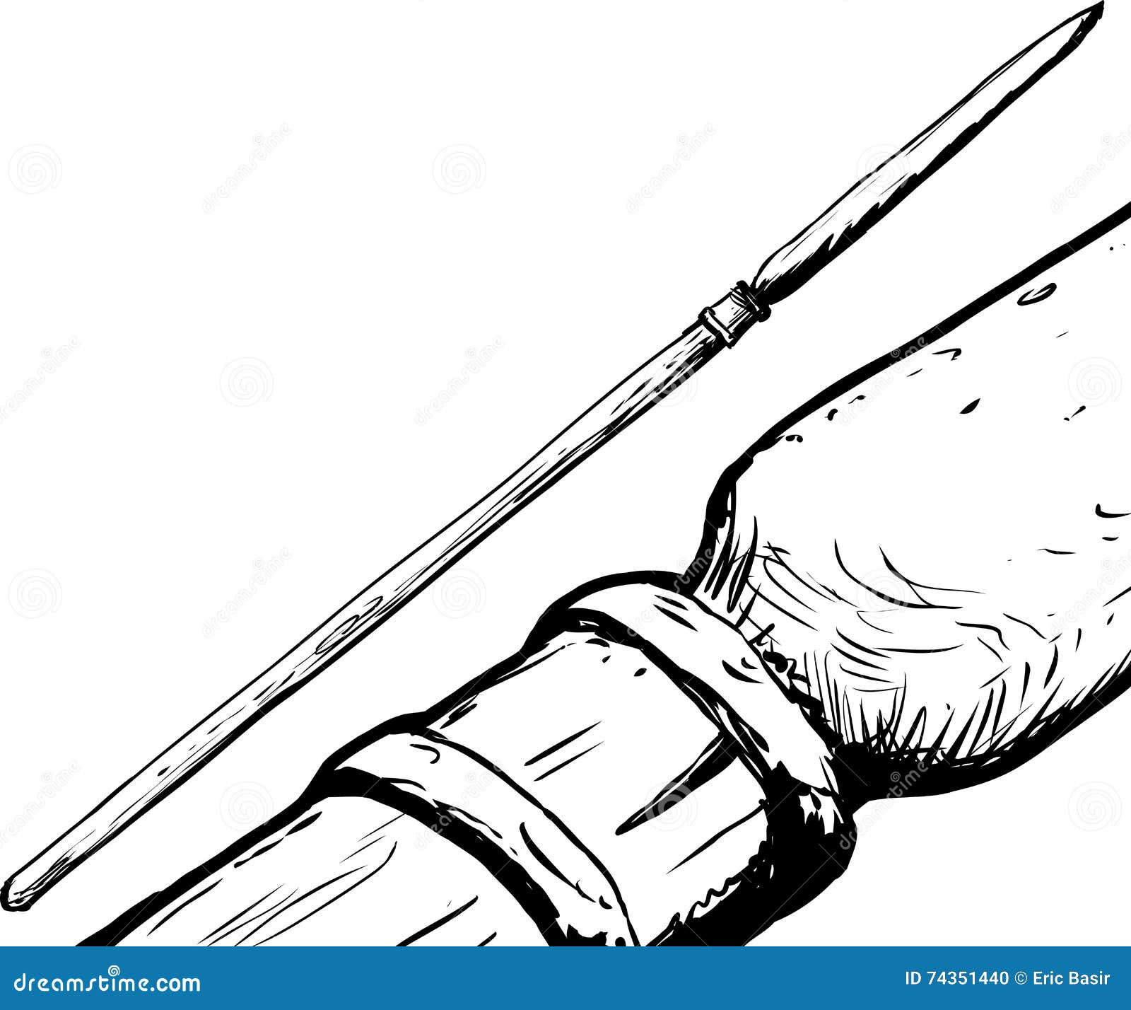 Illustration Du Sud De Lance De Saami Illustration Stock - Illustration ...