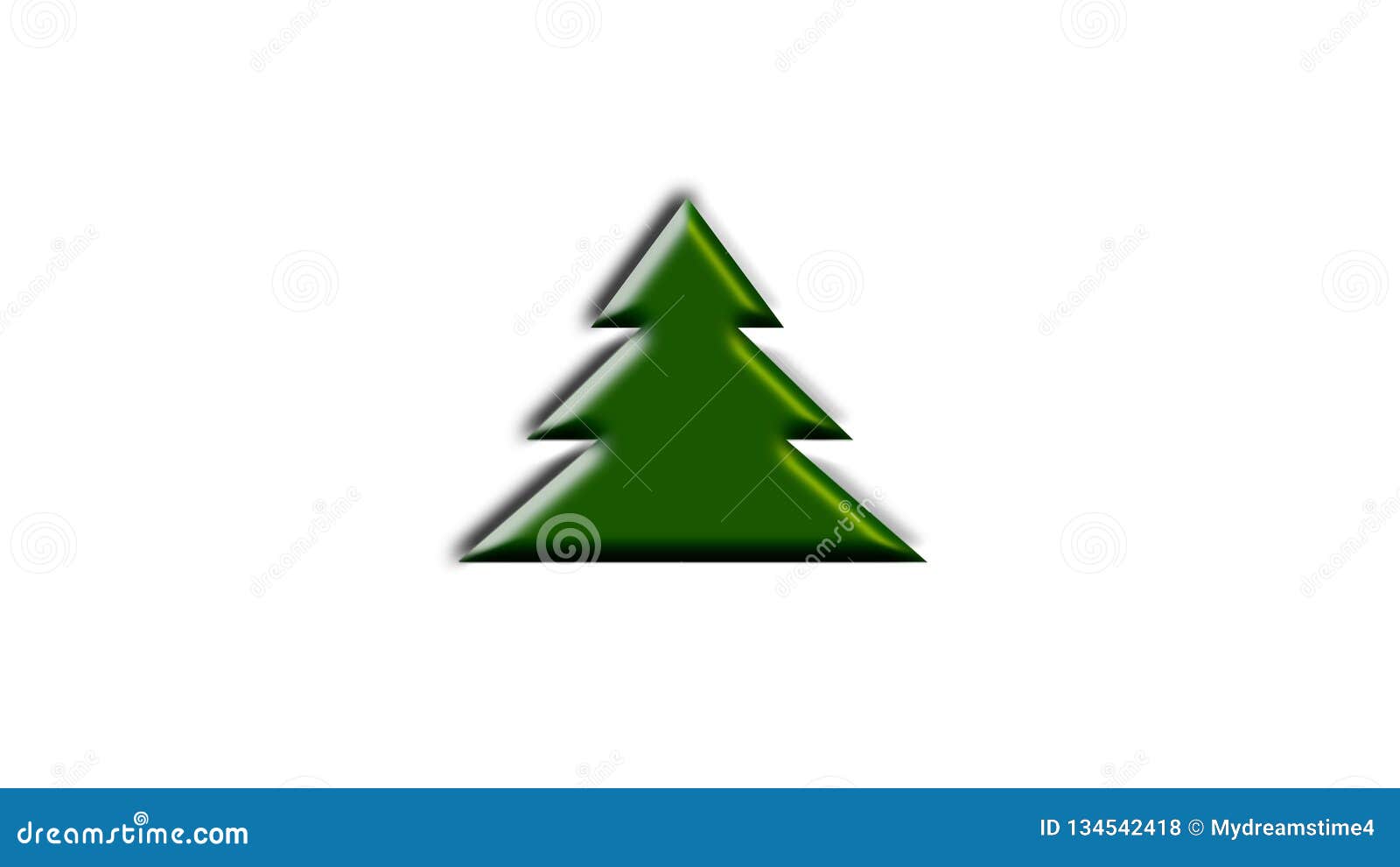 Illustration Du Symbole 3d De Sapin, D'isolement Illustration Stock ...
