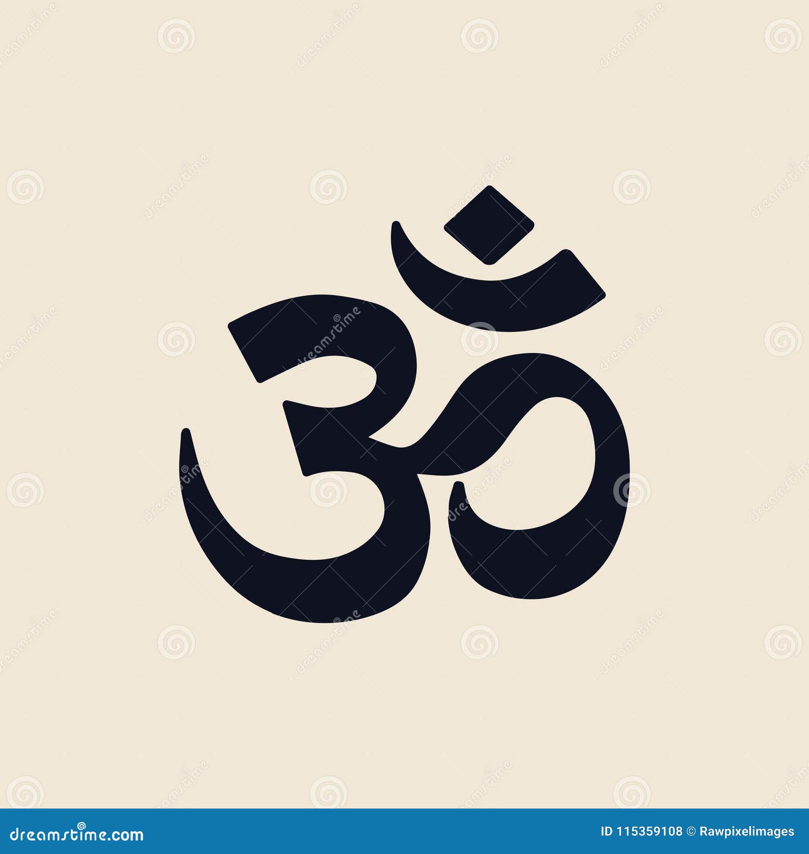 Illustration Du Symbole Indien De L'OM Illustration Stock ...