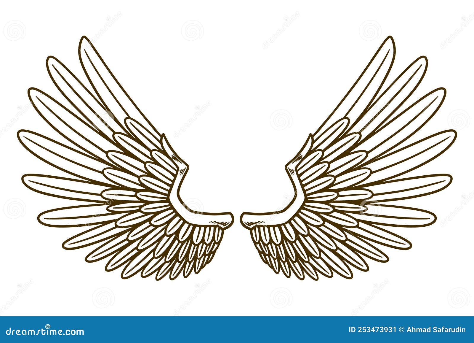 Illustration Du Vecteur Aile Illustration de Vecteur - Illustration du ...