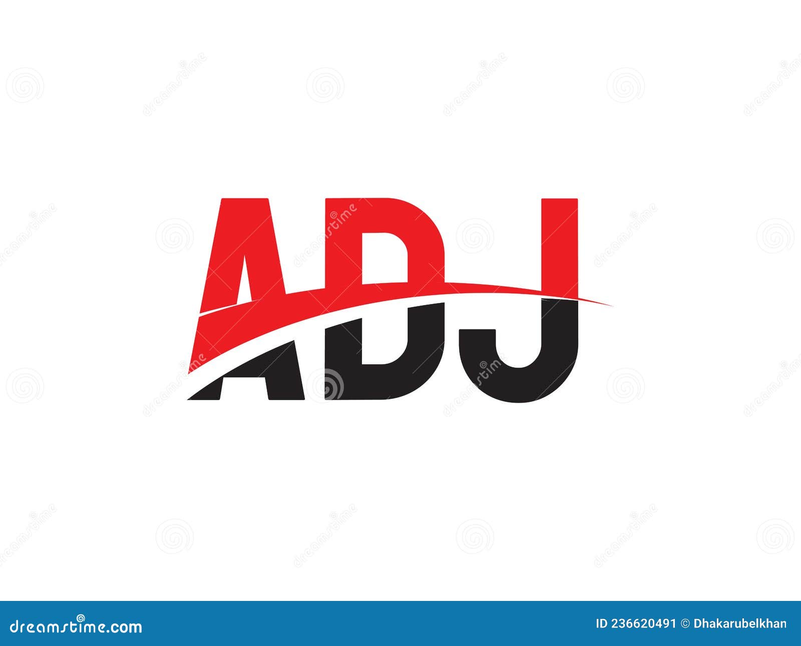 Illustration Du Vecteur De Conception Du Logo Initial De La Lettre Adj ...