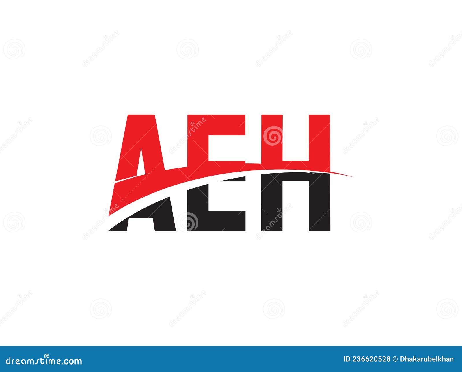 Illustration Du Vecteur De Conception Du Logo Initial De La Lettre Aeh ...