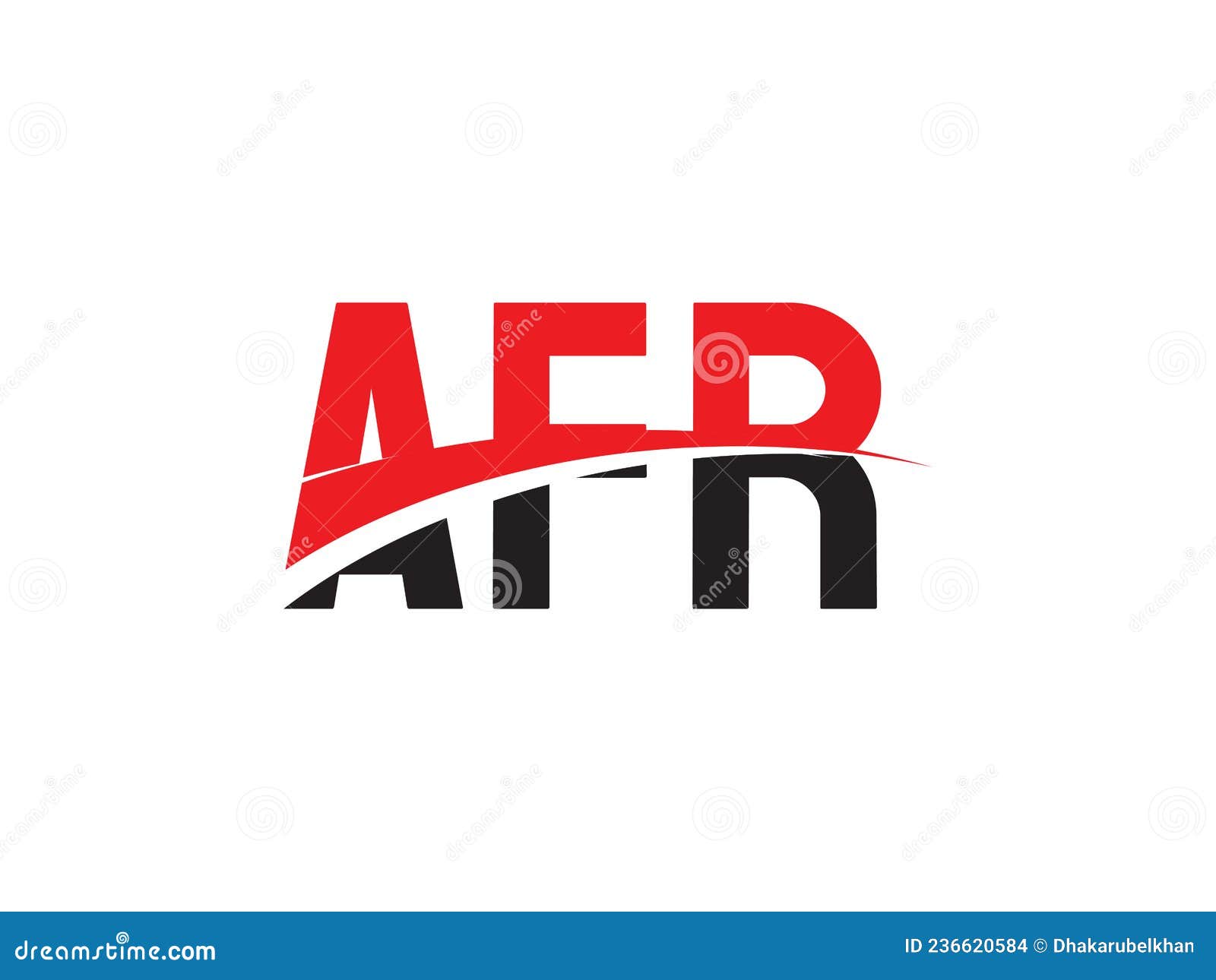 Illustration Du Vecteur De Conception Du Logo Initial De La Lettre Afr ...