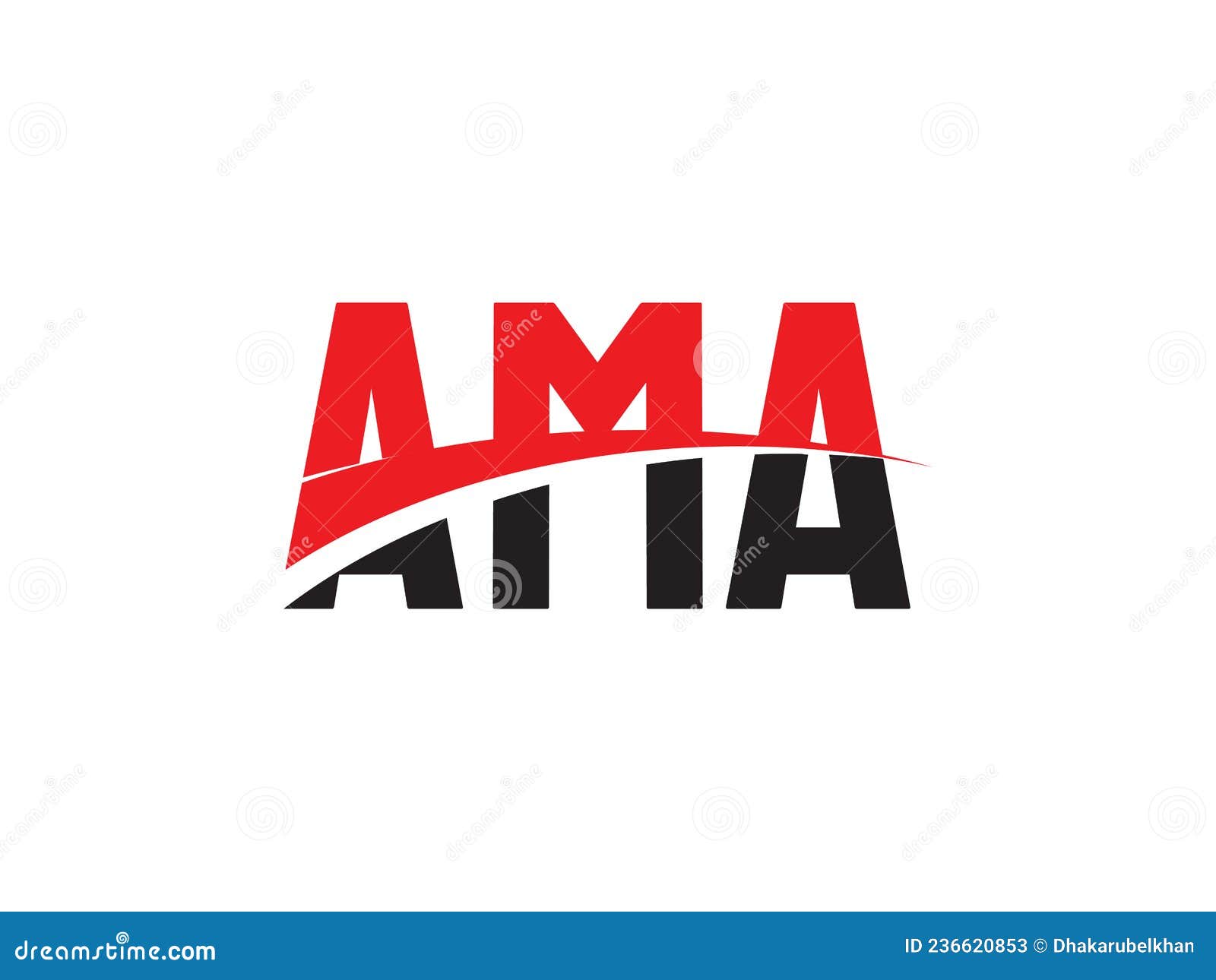 Illustration Du Vecteur De Conception Du Logo Initial De La Lettre Ama ...