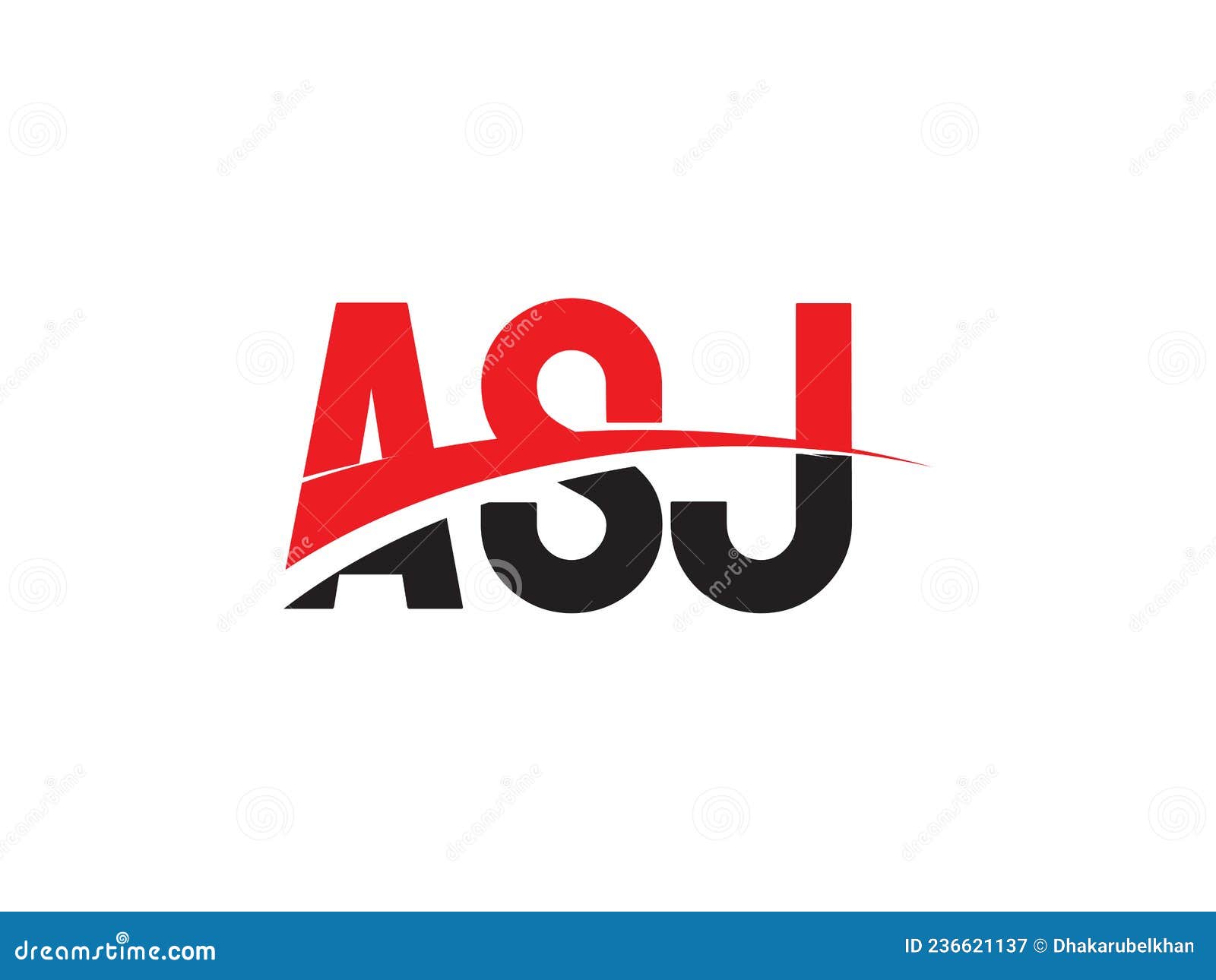Illustration Du Vecteur De Conception Du Logo Initial De La Lettre Asj ...