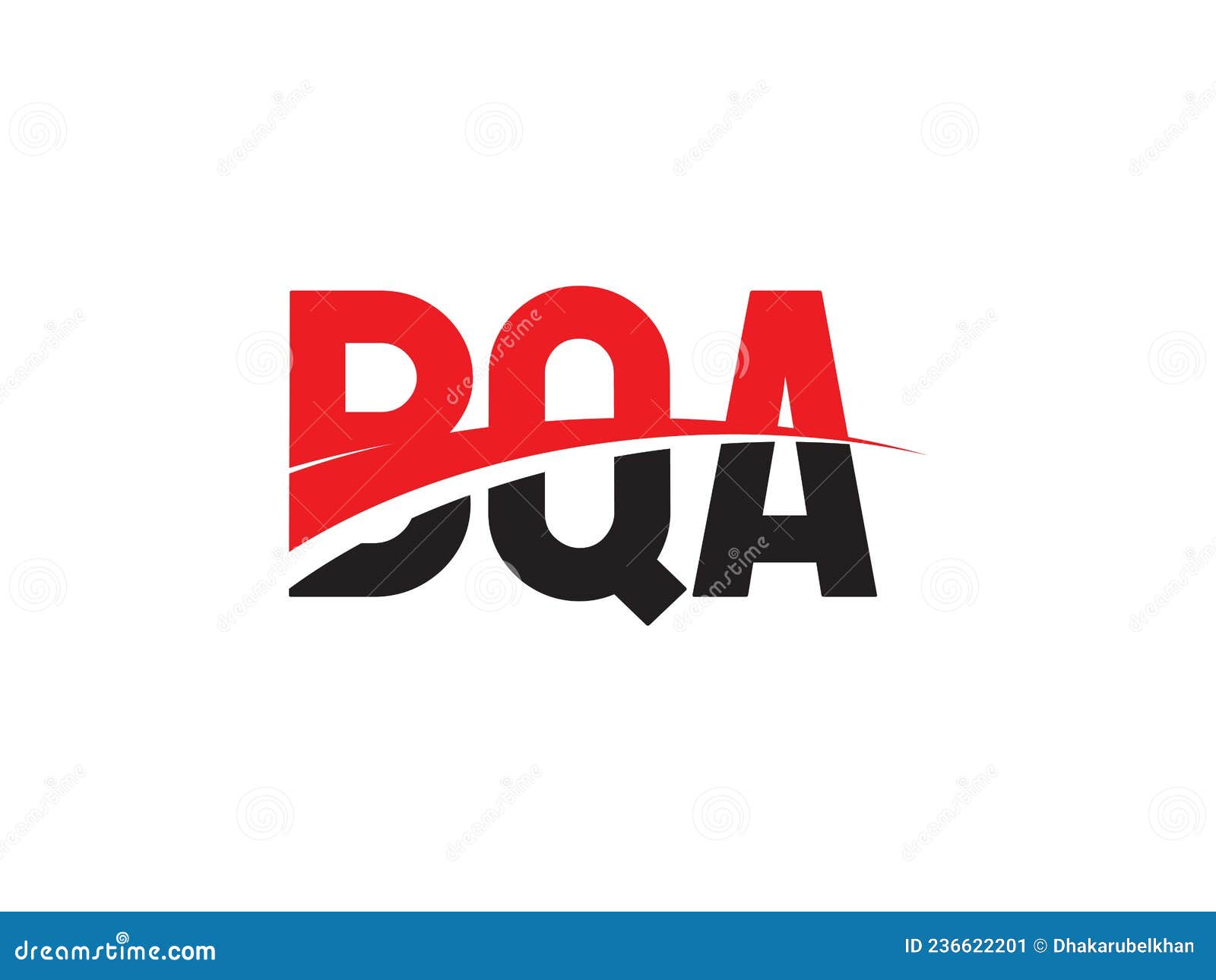 Illustration Du Vecteur De Conception Du Logo Initial De La Lettre Bqa ...