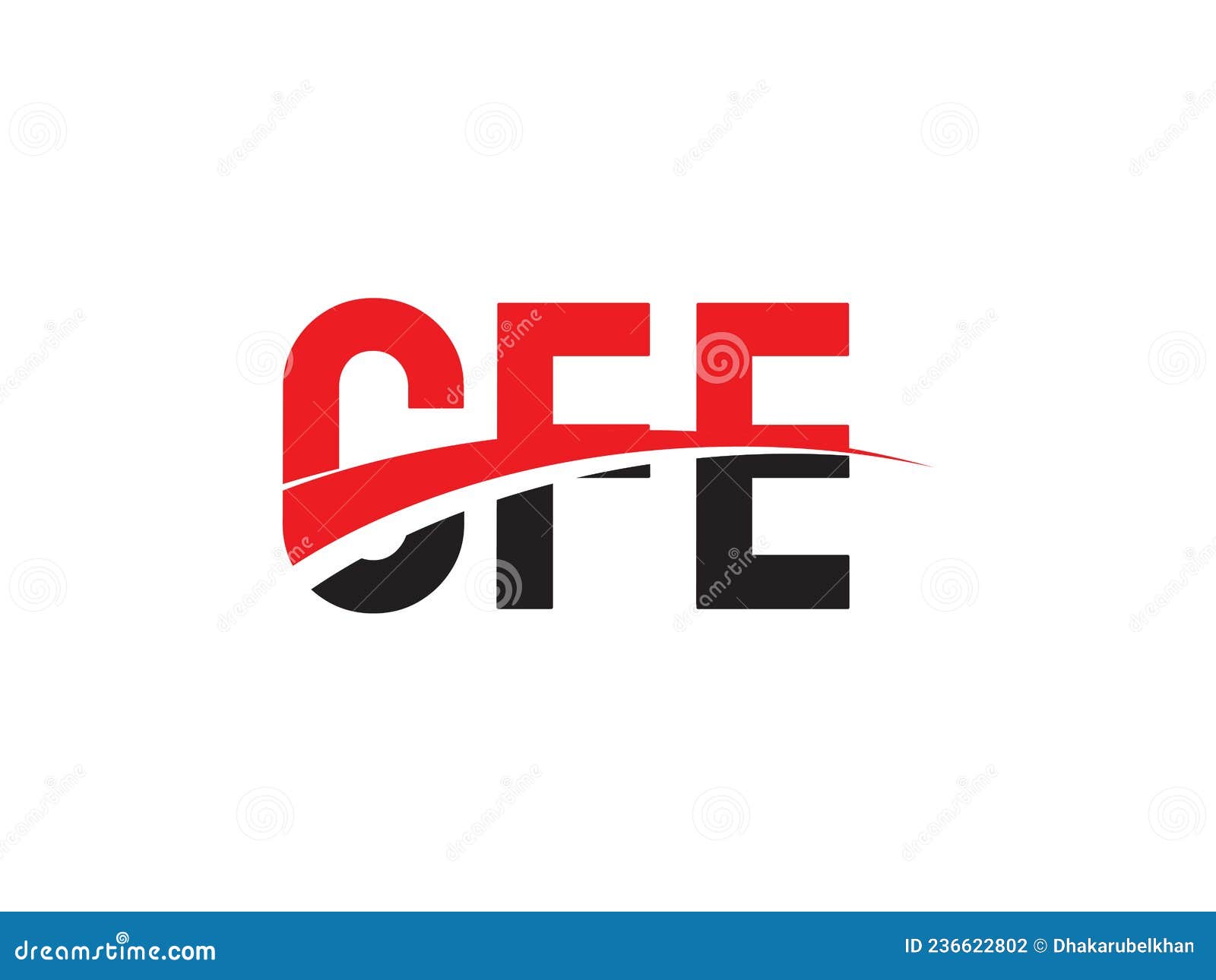Illustration Du Vecteur De Conception Du Logo Initial De La Lettre Cfe ...