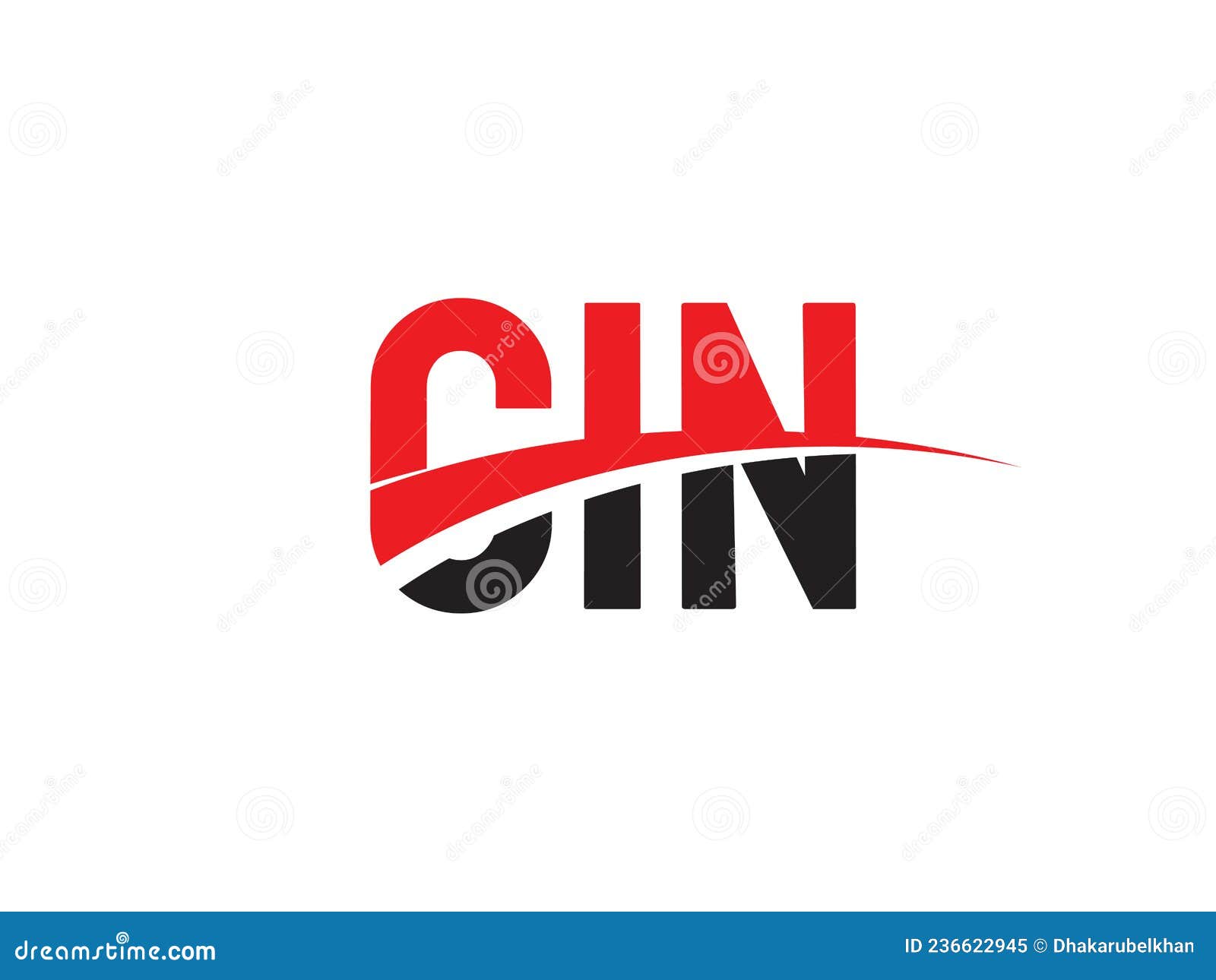 Illustration Du Vecteur De Conception Du Logo Initial De La Lettre Cin ...