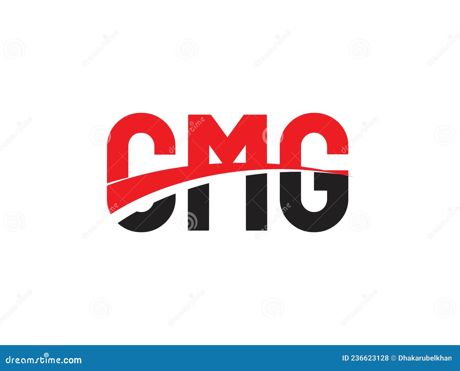 Illustration Du Vecteur De Conception Du Logo Initial De La Lettre Cmg ...
