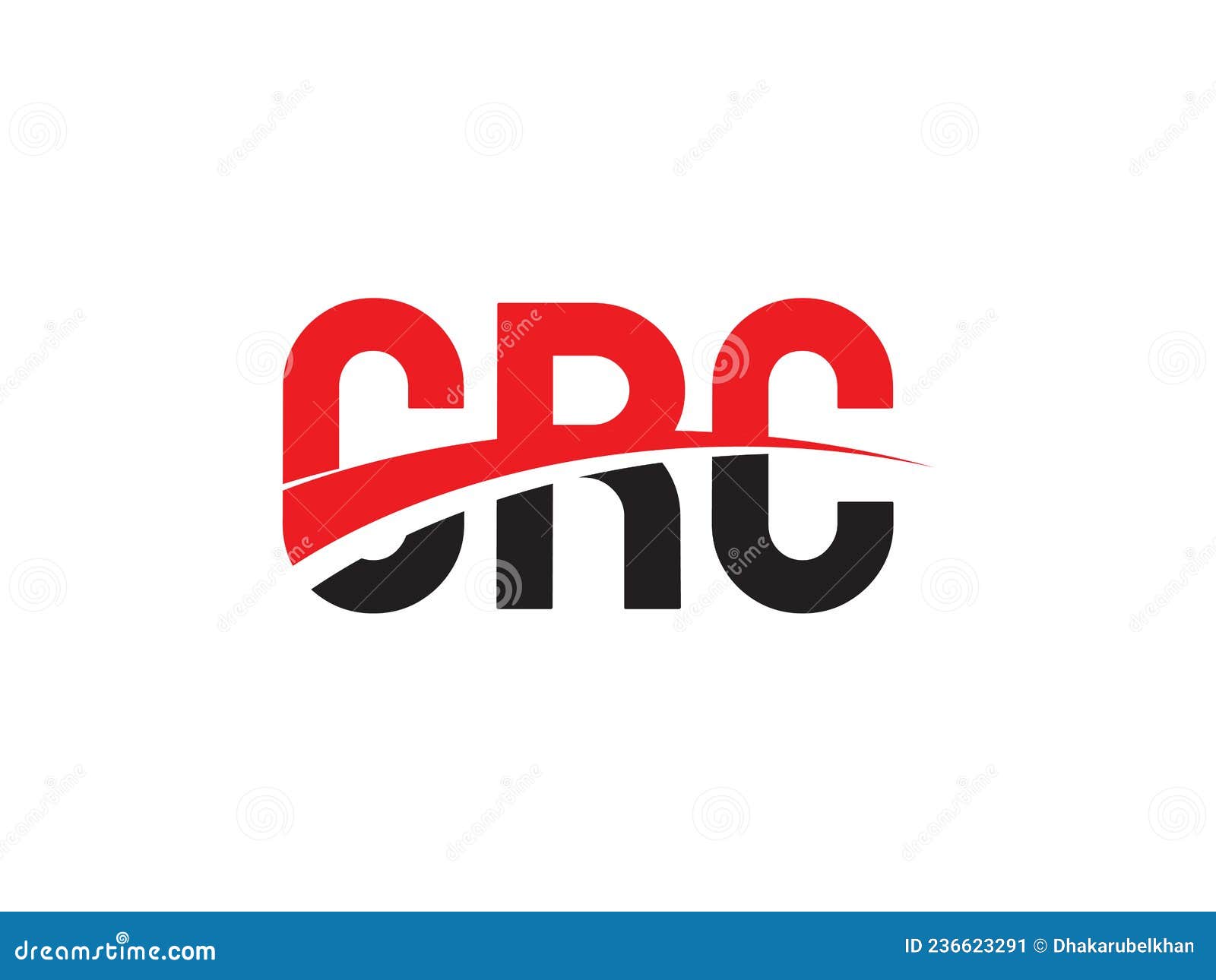 Illustration Du Vecteur De Conception Du Logo Initial De La Lettre Crc ...