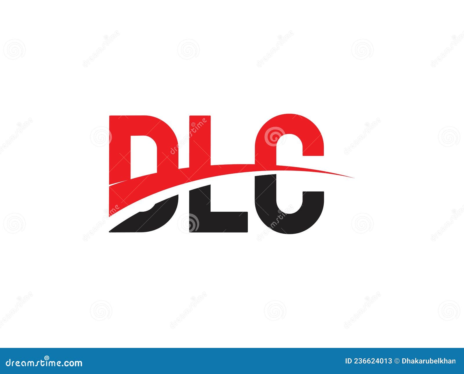 Illustration Du Vecteur De Conception Du Logo Initial De La Lettre Dlc ...