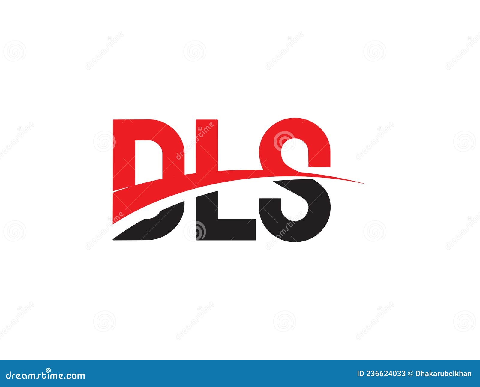 Illustration Du Vecteur De Conception Du Logo Initial De La Lettre Dls ...