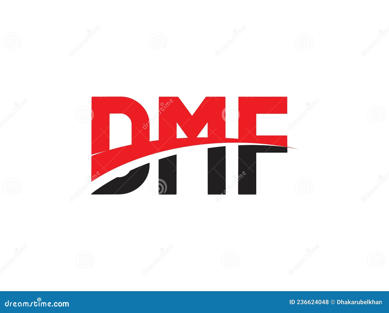 Illustration Du Vecteur De Conception Du Logo Initial De La Lettre Dmf ...