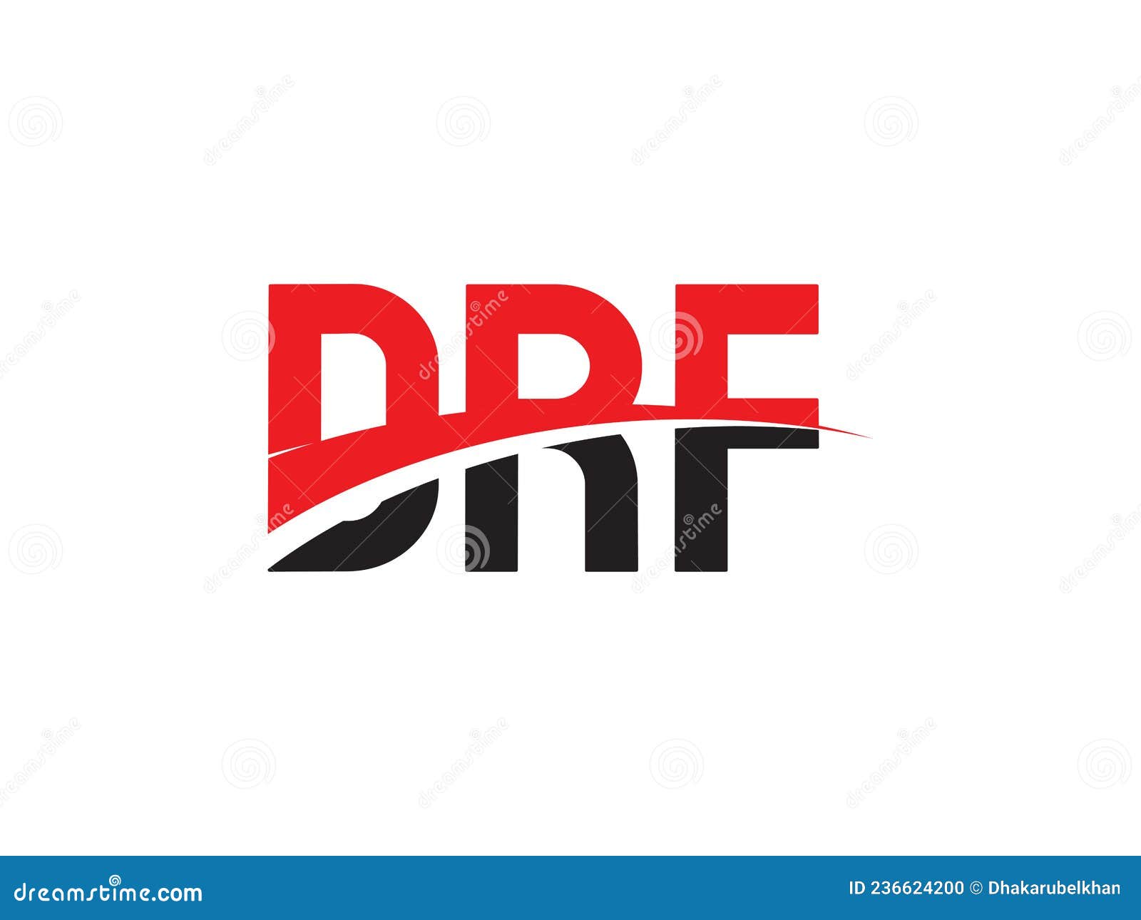 Illustration Du Vecteur De Conception Du Logo Initial De La Lettre Drf ...