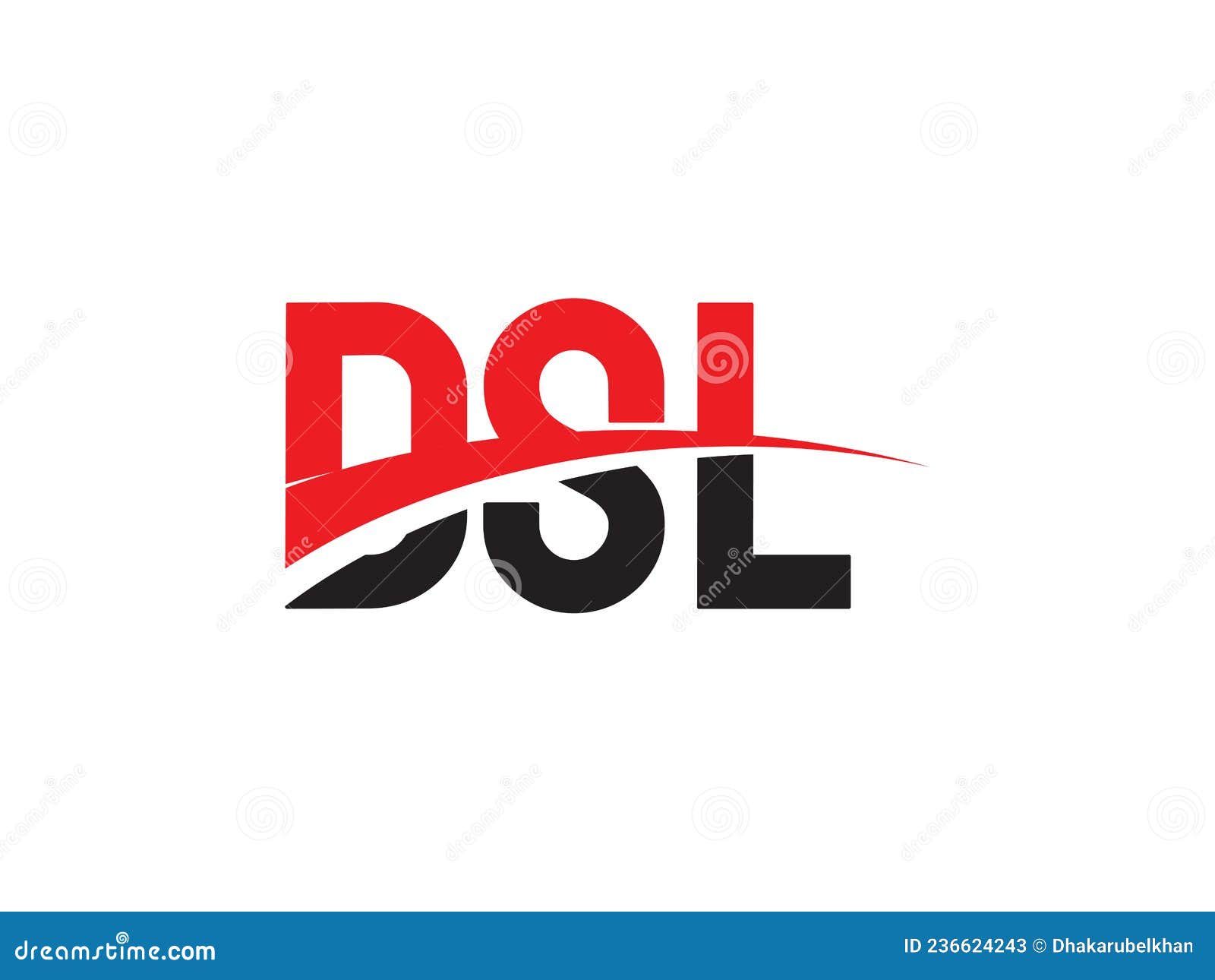 Illustration Du Vecteur De Conception Du Logo Initial De La Lettre Dsl ...